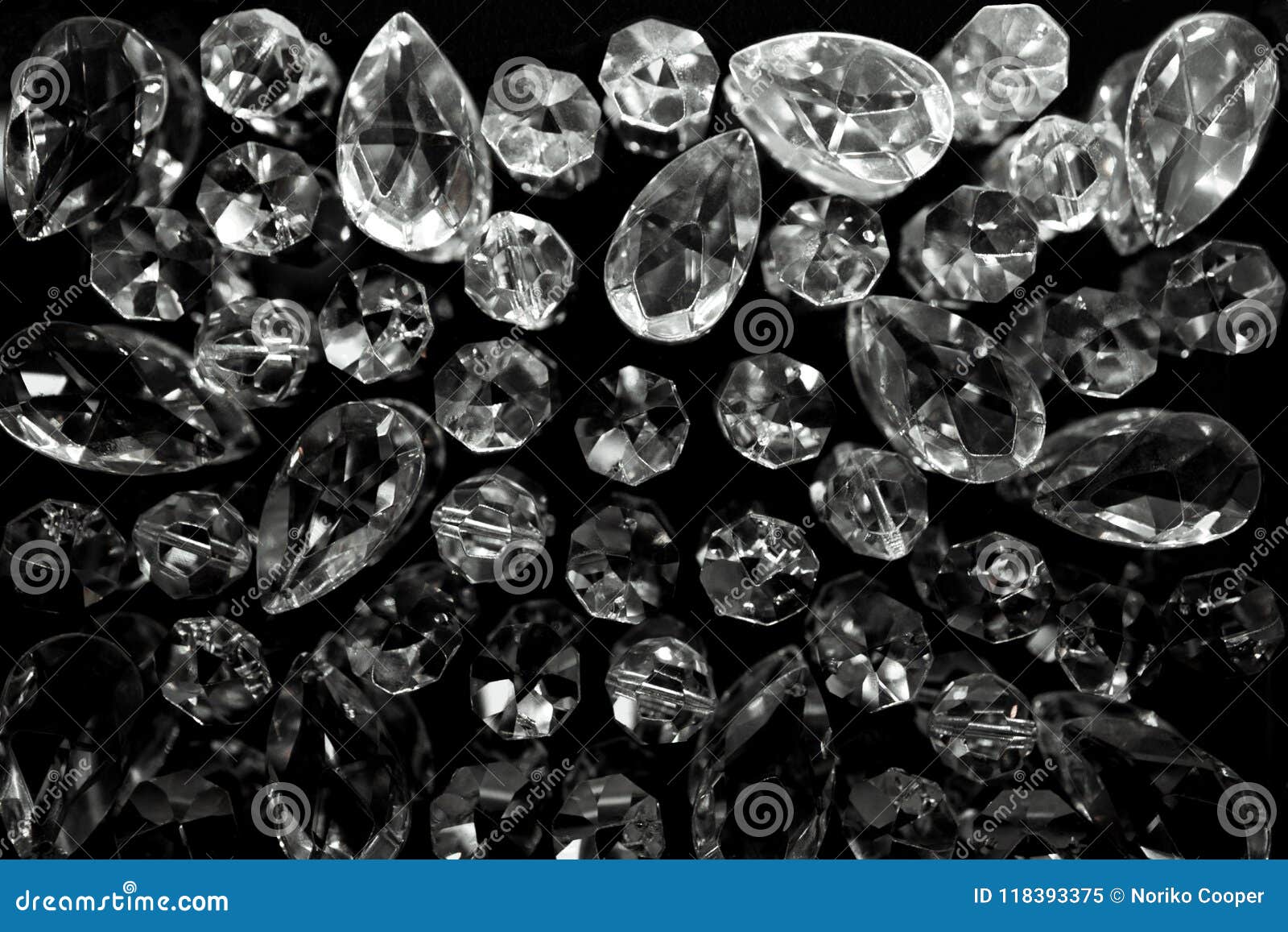 Diamond and Black Background. Stock Image - Image of gemstone ...