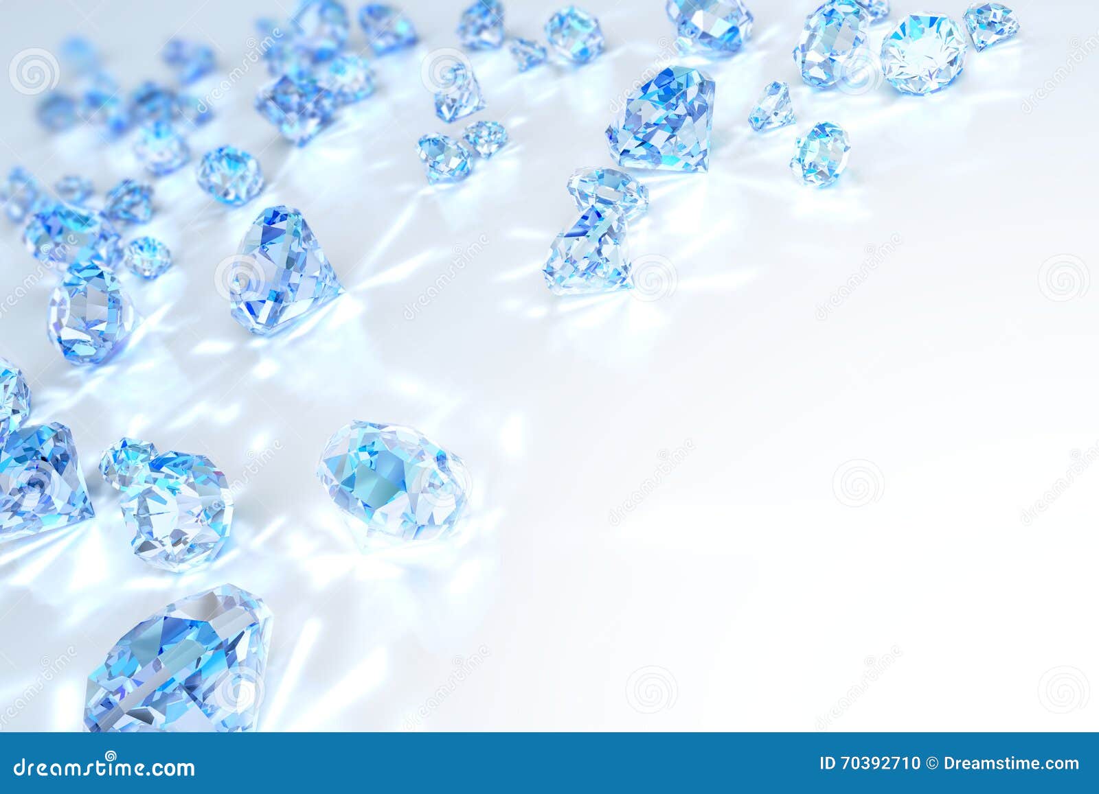 Diamond blue crystal stock photo. Image of gemstone, light - 70392710