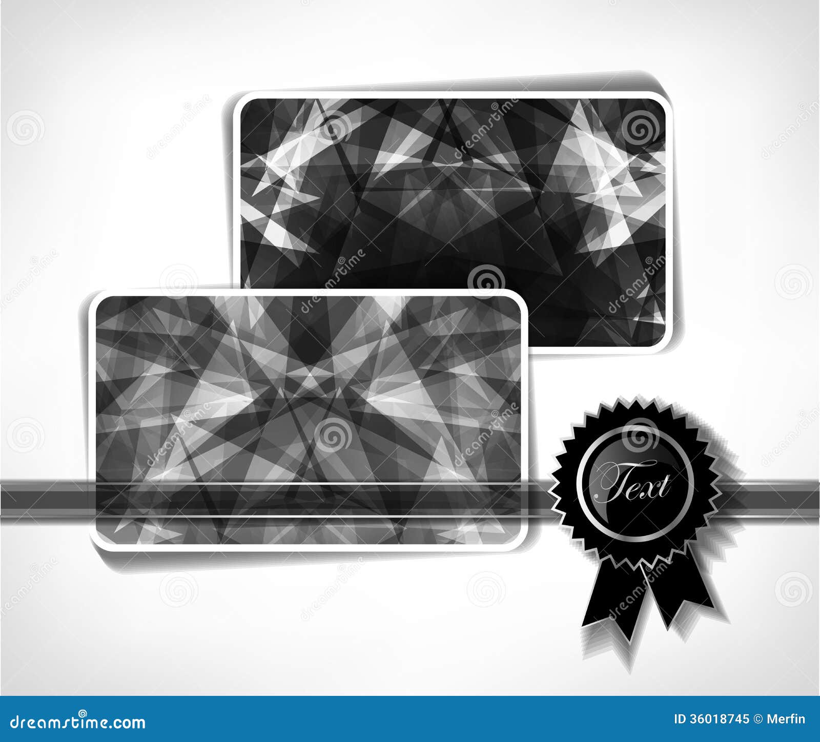 Diamond Business Cards. Vector Illustration Stock Illustration ...