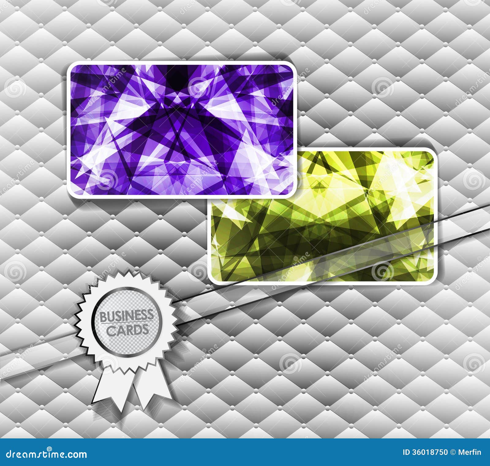 Diamond Business Cards. Vector Illustration Stock Illustration ...