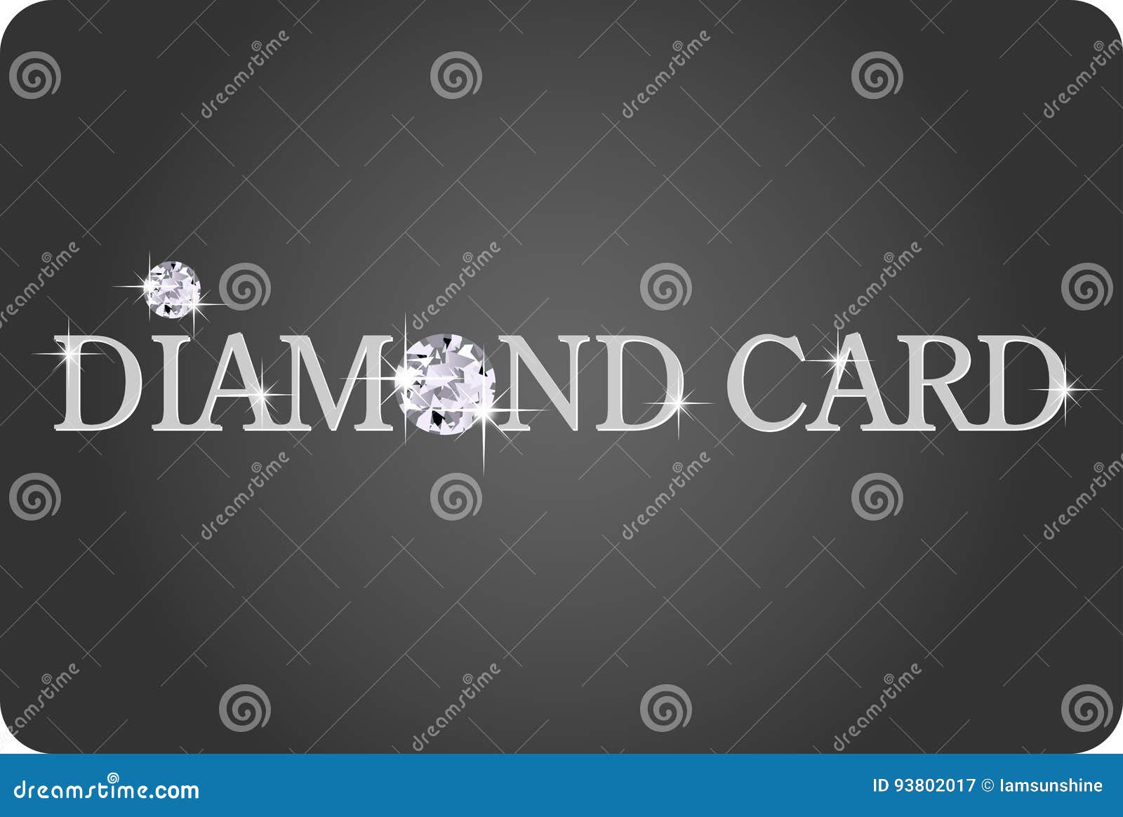 Diamond Card ilustración del vector. Ilustración de elemento - 93802017