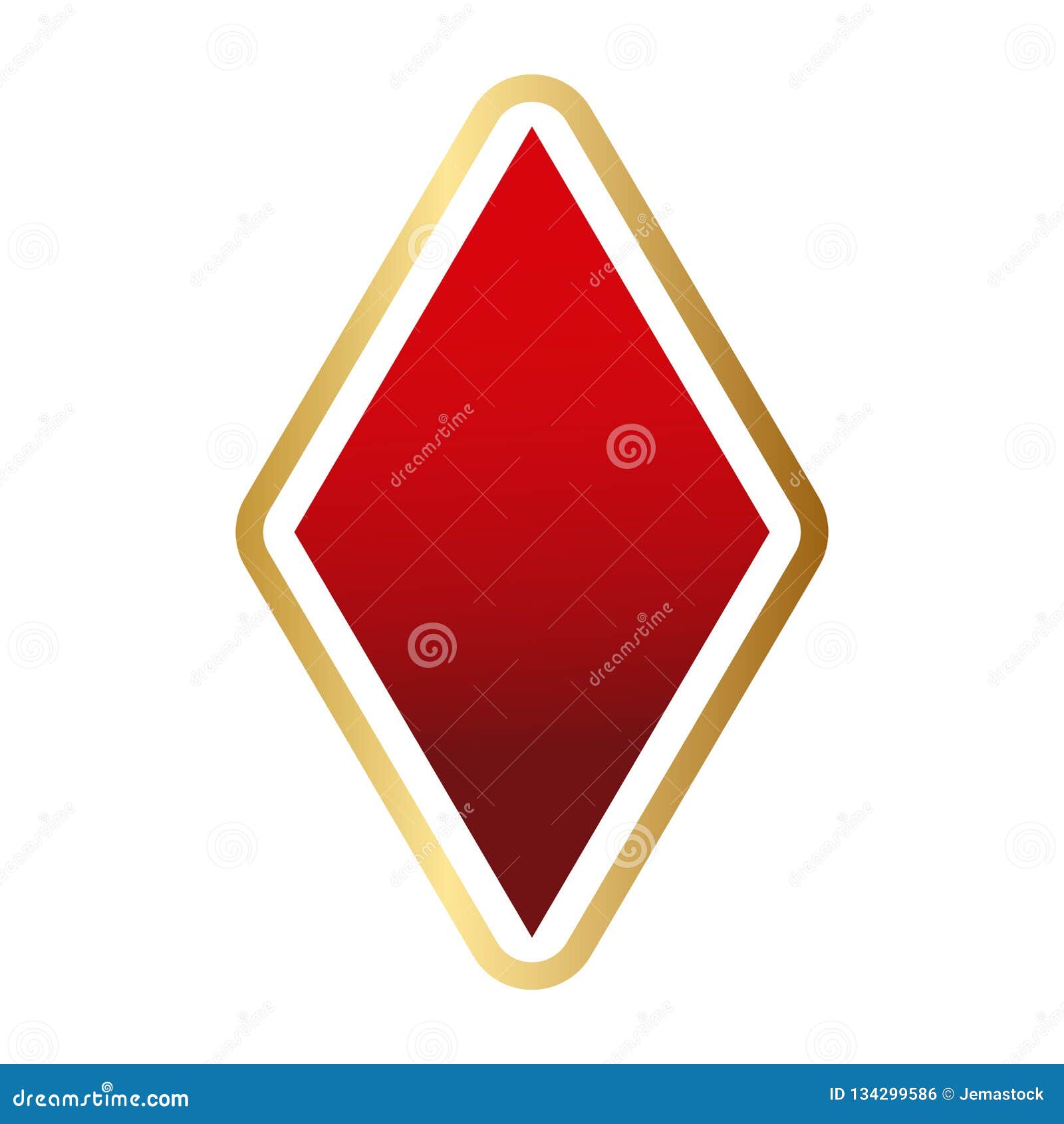 Diamond card symbol stock vector. Illustration of group - 134299586