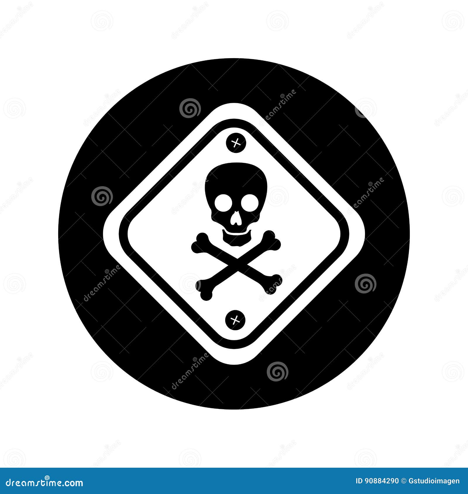 Diamond caution sign icon stock vector. Illustration of protection ...