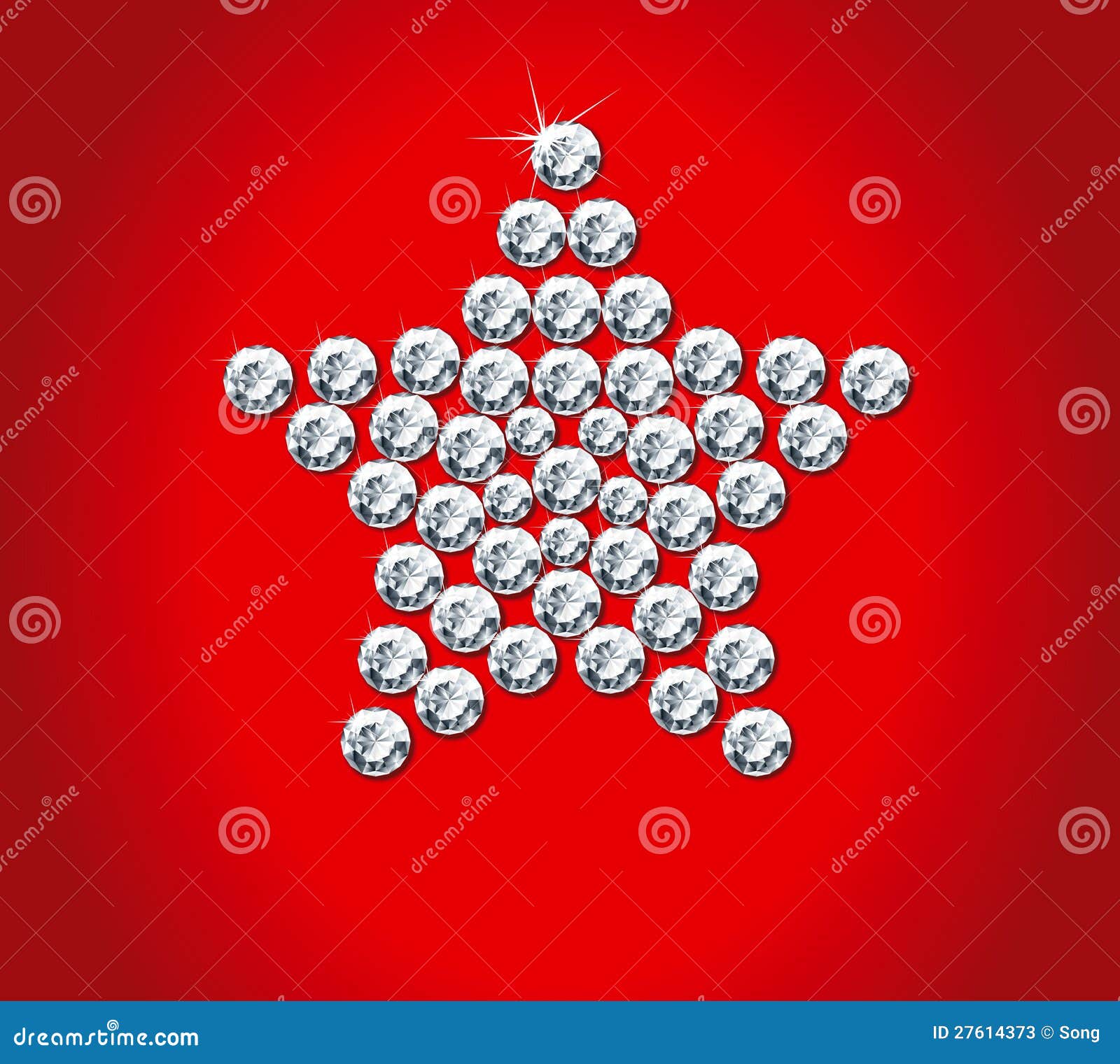 Diamond christmas star stock vector. Illustration of color - 27614373