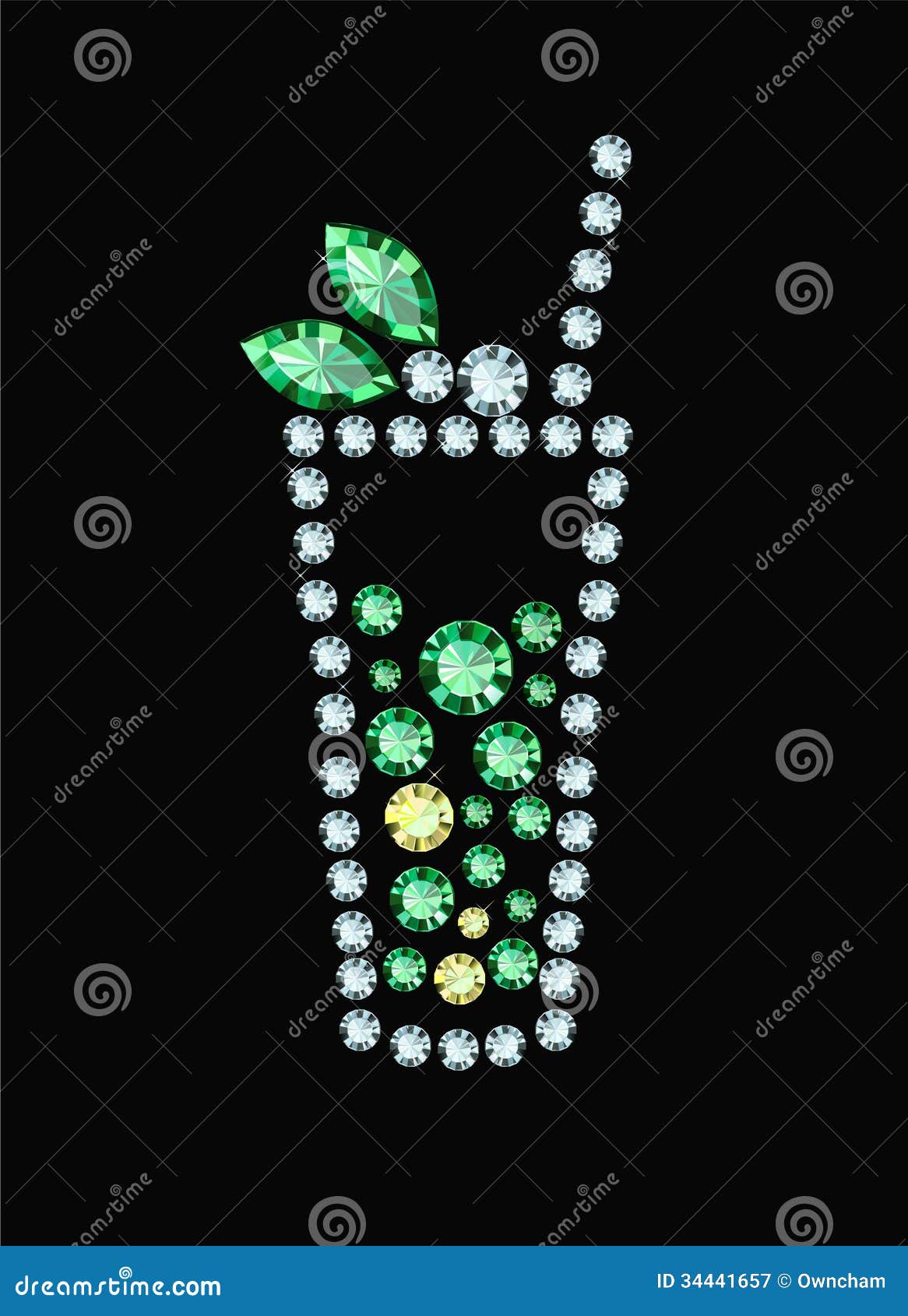 Diamond Cocktail stock vector. Illustration of face, faceted - 34441657