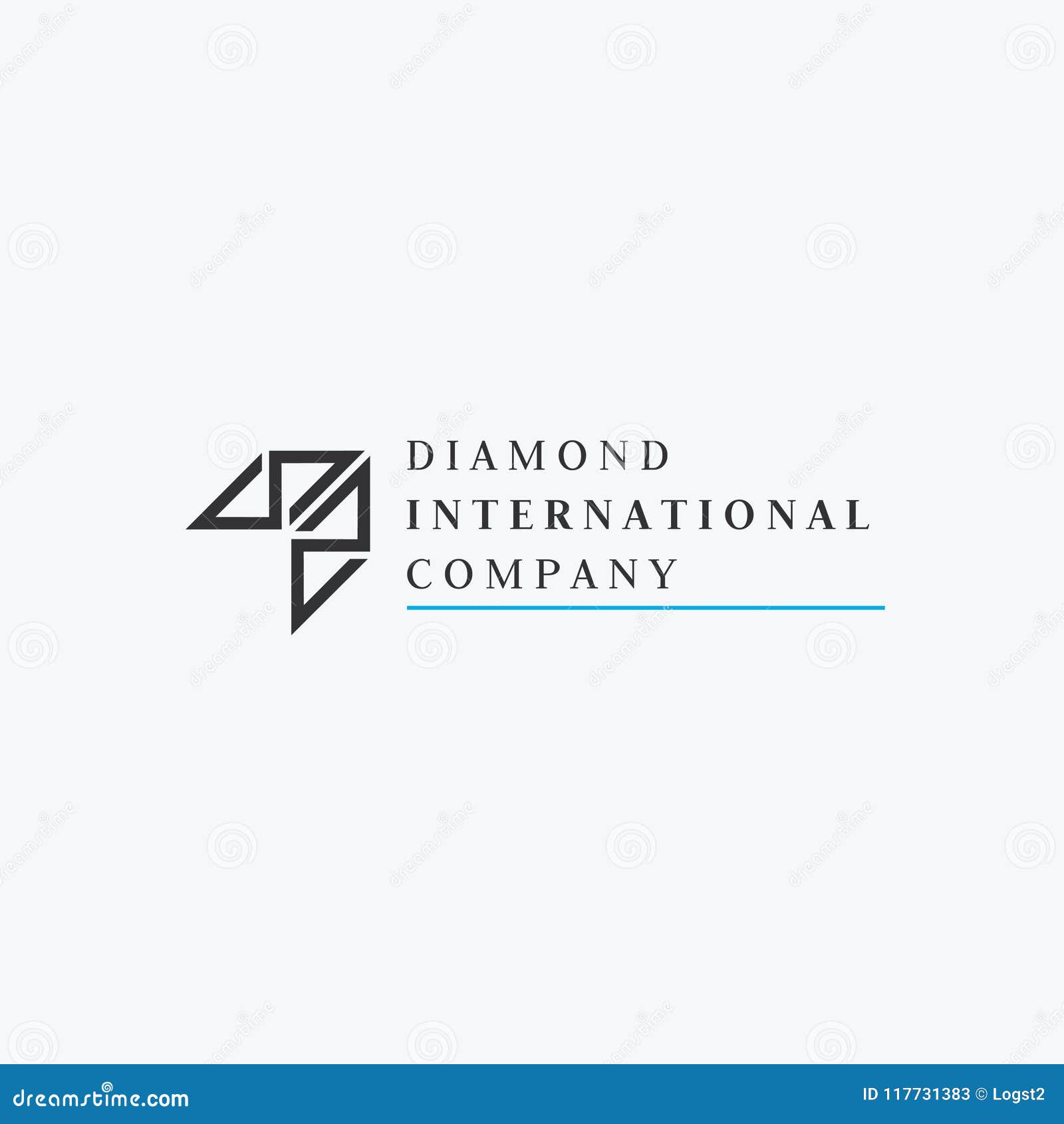 Diamond Company Vector Logo Stock Vector - Illustration of light ...