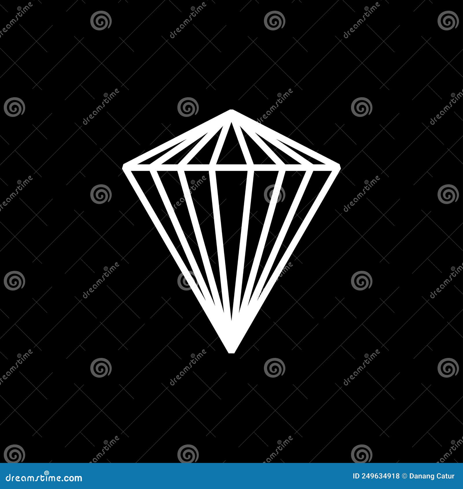 Diamond cool vector logo stock vector. Illustration of coffee - 249634918