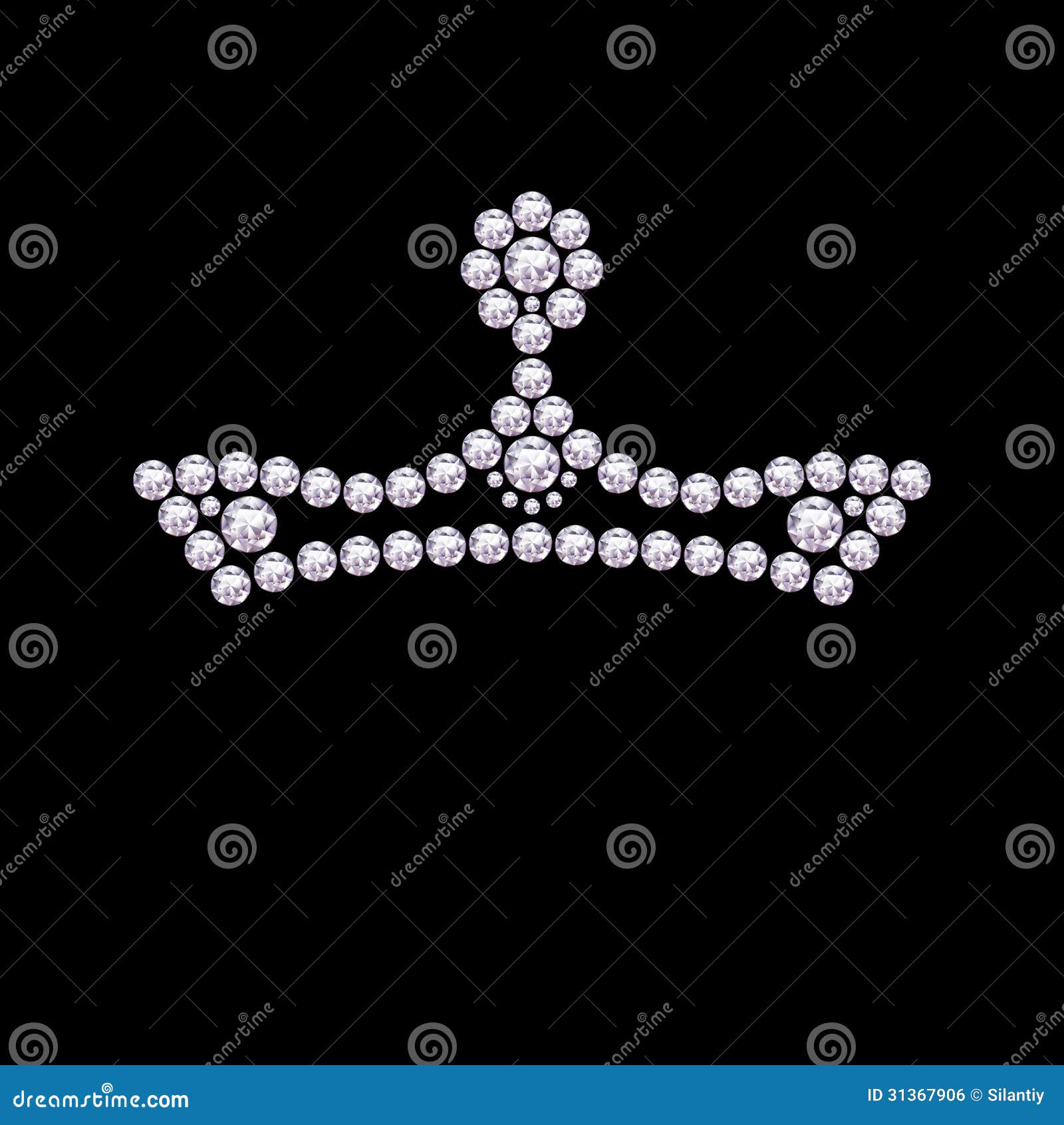 Diamond Crown Cartoon Vector | CartoonDealer.com #32071217