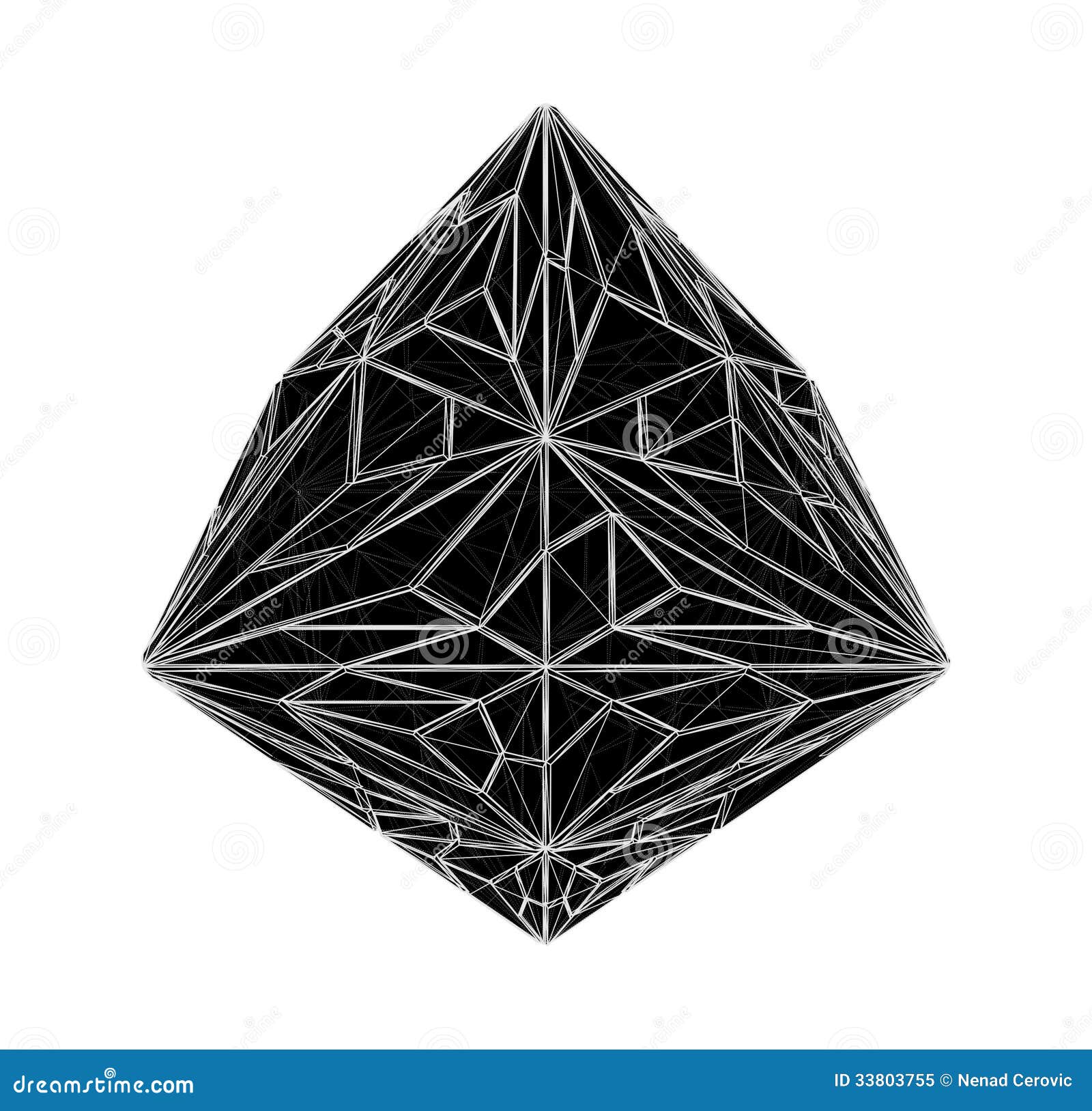 Diamond Crystal Vector ilustración del vector. Ilustración de rico ...