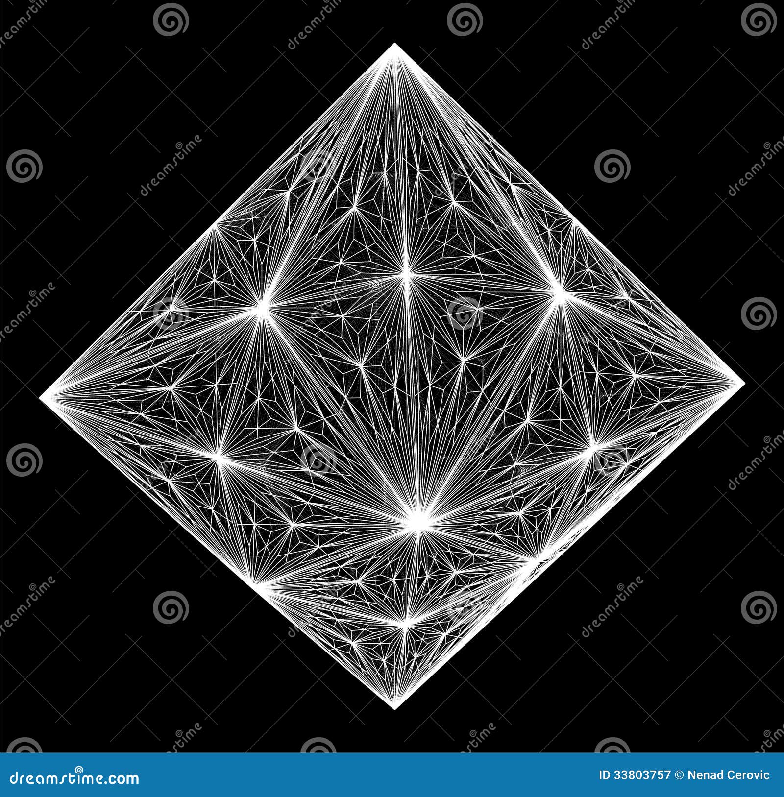 Diamond, Crystal, Logo Of The Elements Of Nature. Elements Of Ethno ...