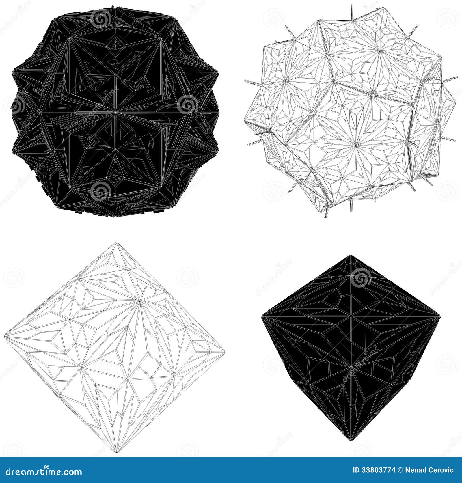 Diamond Crystal Vector stock vector. Illustration of industry - 33803774