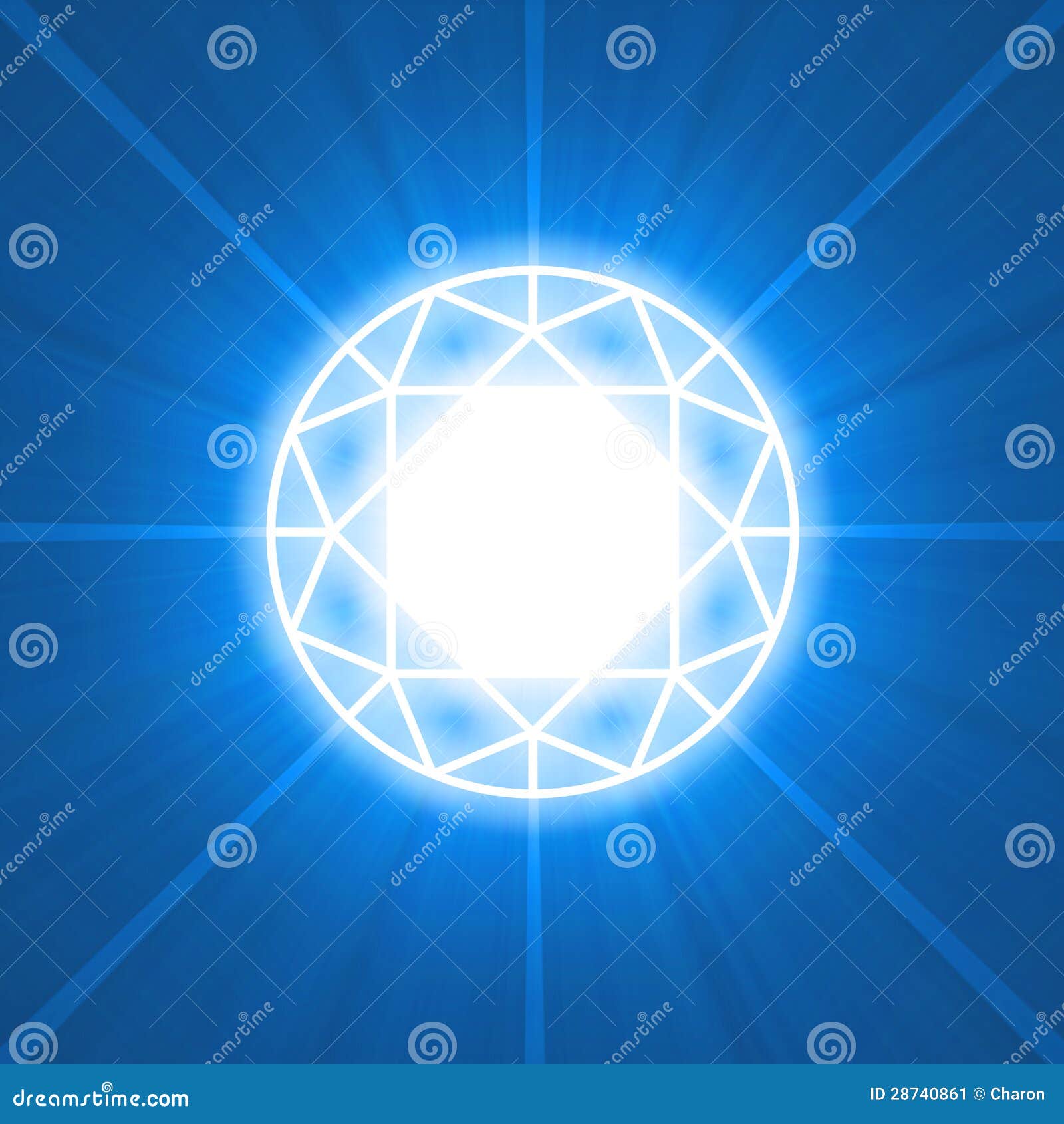 Diamond Cutting Glowing Light Flare Stock Illustration - Illustration ...