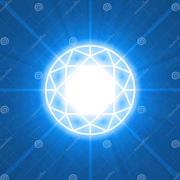 Diamond Cutting Glowing Light Flare Stock Illustration - Illustration ...