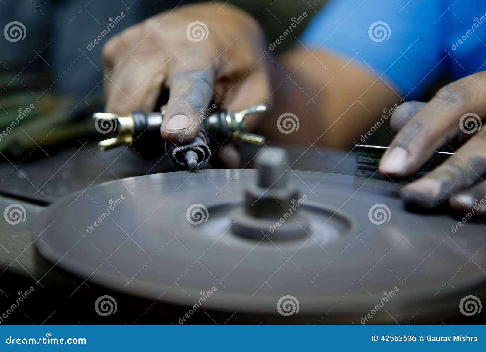 Diamond Cutting and Jewelry Manufacturing Stock Photo - Image of ...