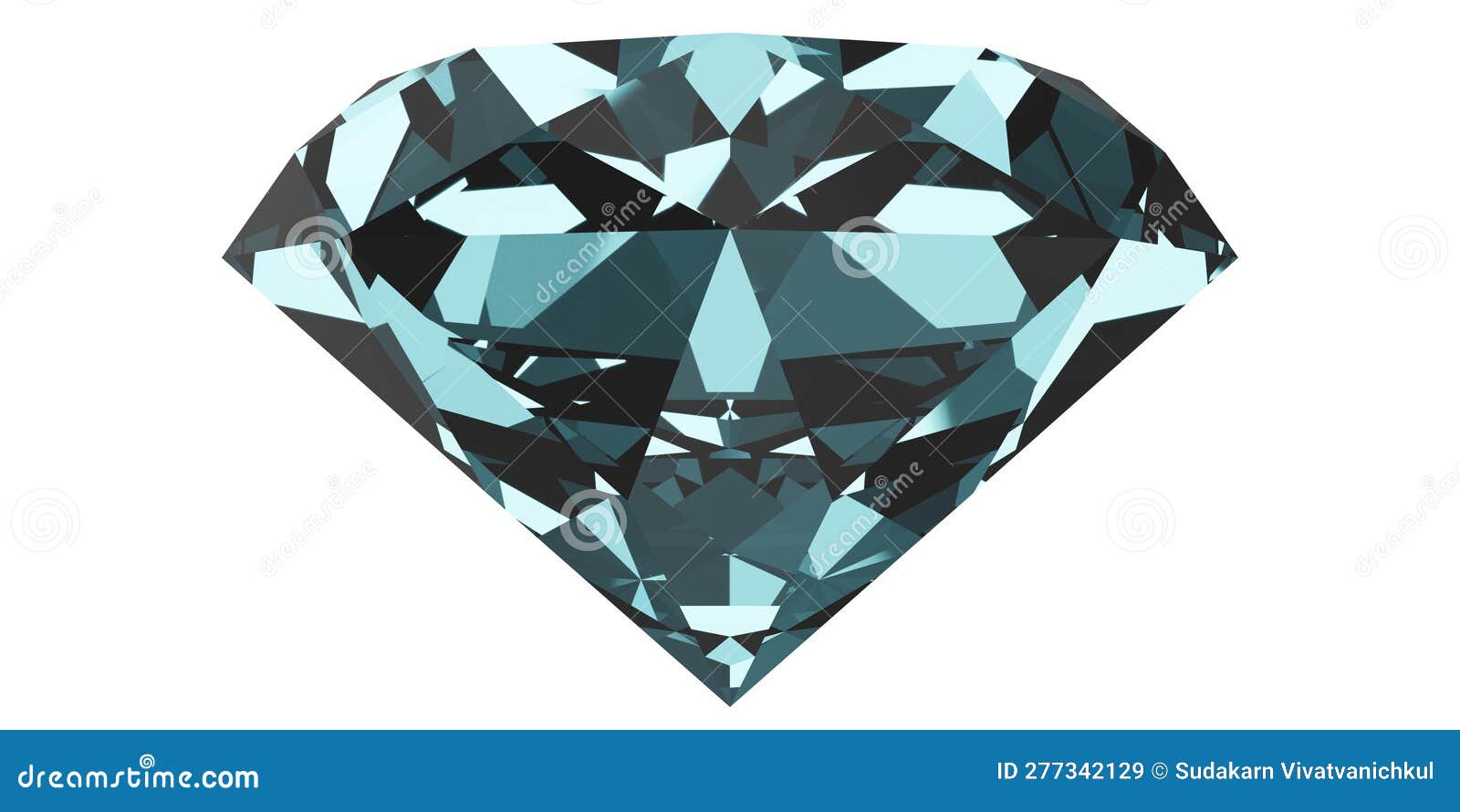 Diamond 3d rendering. stock image. Illustration of shiny - 277342129