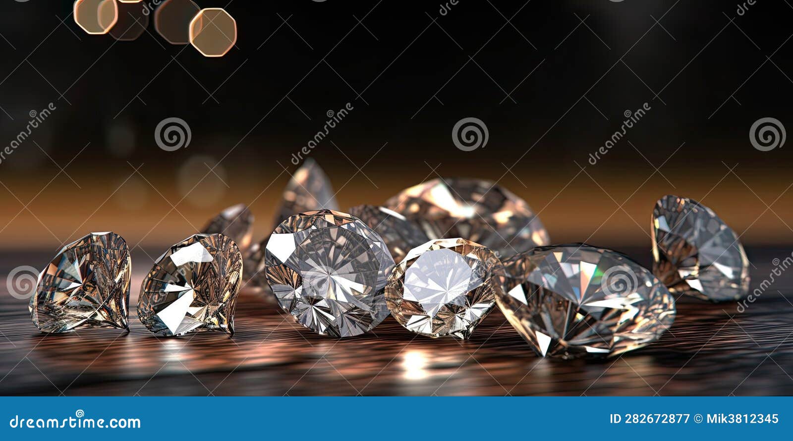 Diamond design on display. stock illustration. Illustration of luster ...