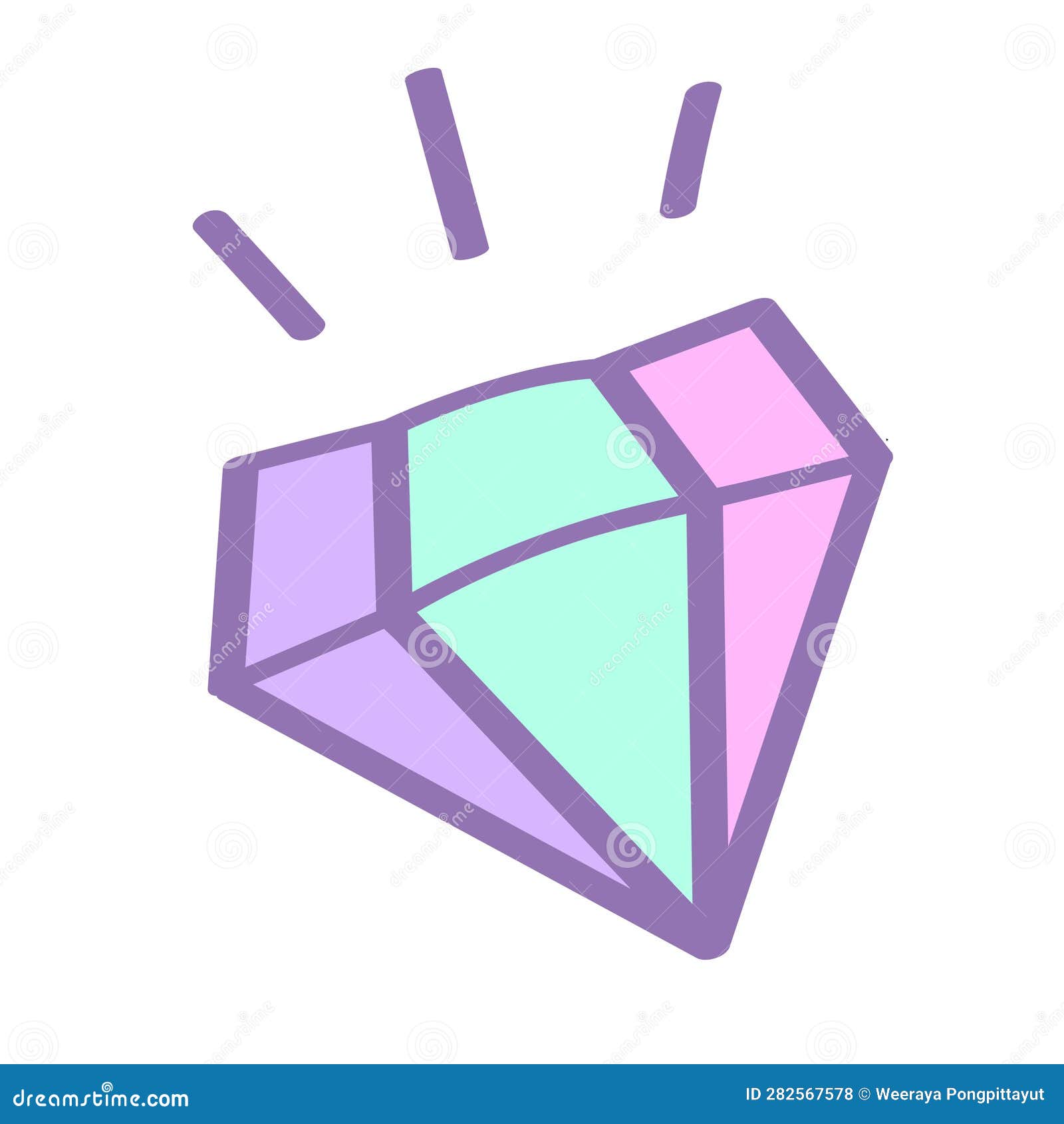 Diamond Design Traesure 2222 Stock Illustration - Illustration of ...