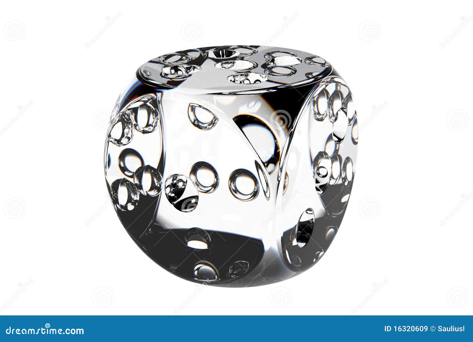 Diamond Dice 3D Rendered Crystal Clear Stock Illustration ...
