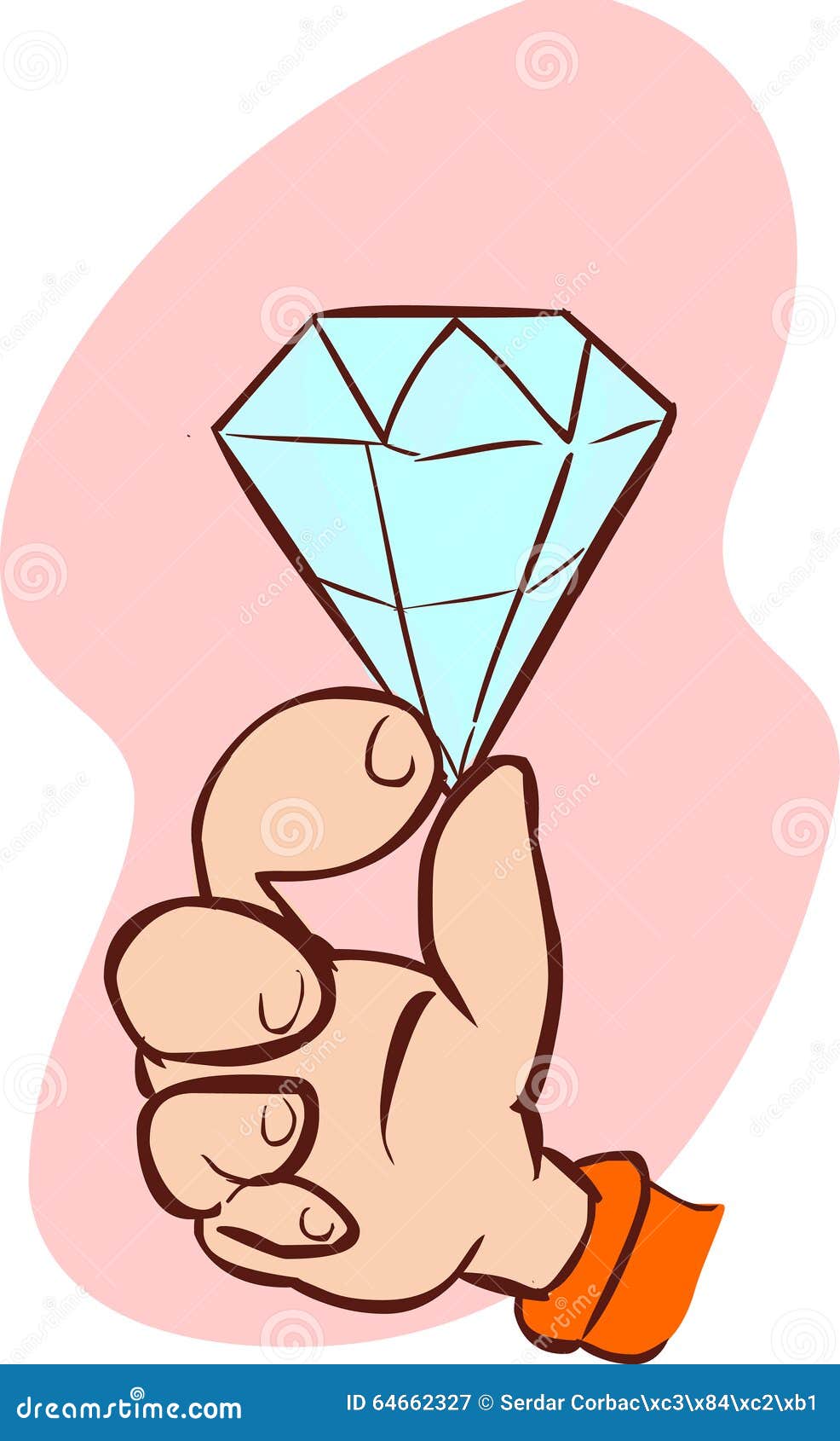 Diamond doodle stock vector. Illustration of diamond - 64662327