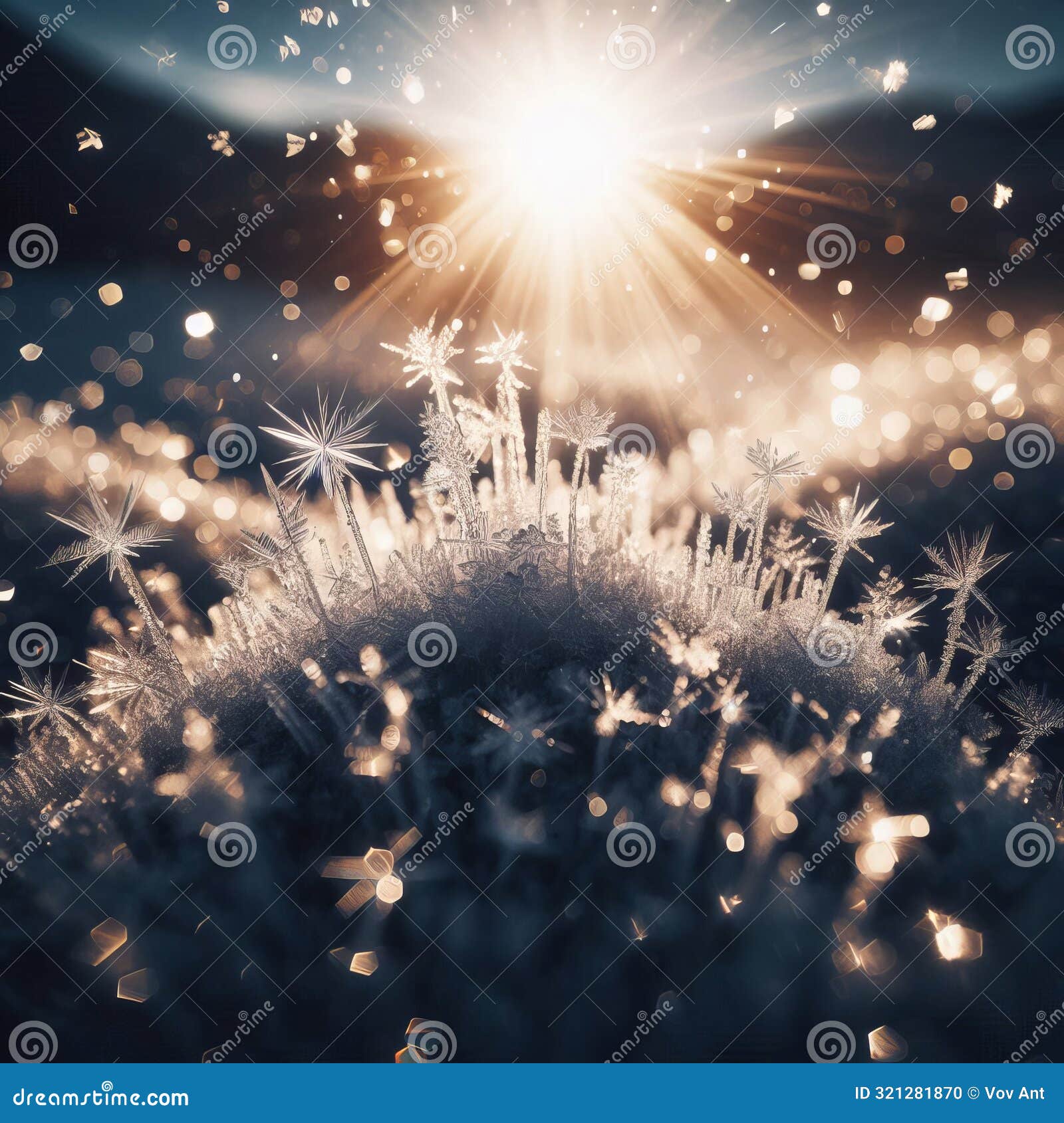 110 54. Diamond Dust_ Tiny Ice Crystals that Form in the Air I Stock ...