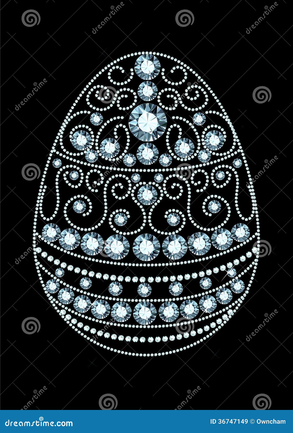 Diamond Easter Egg ilustración del vector. Ilustración de tallado ...