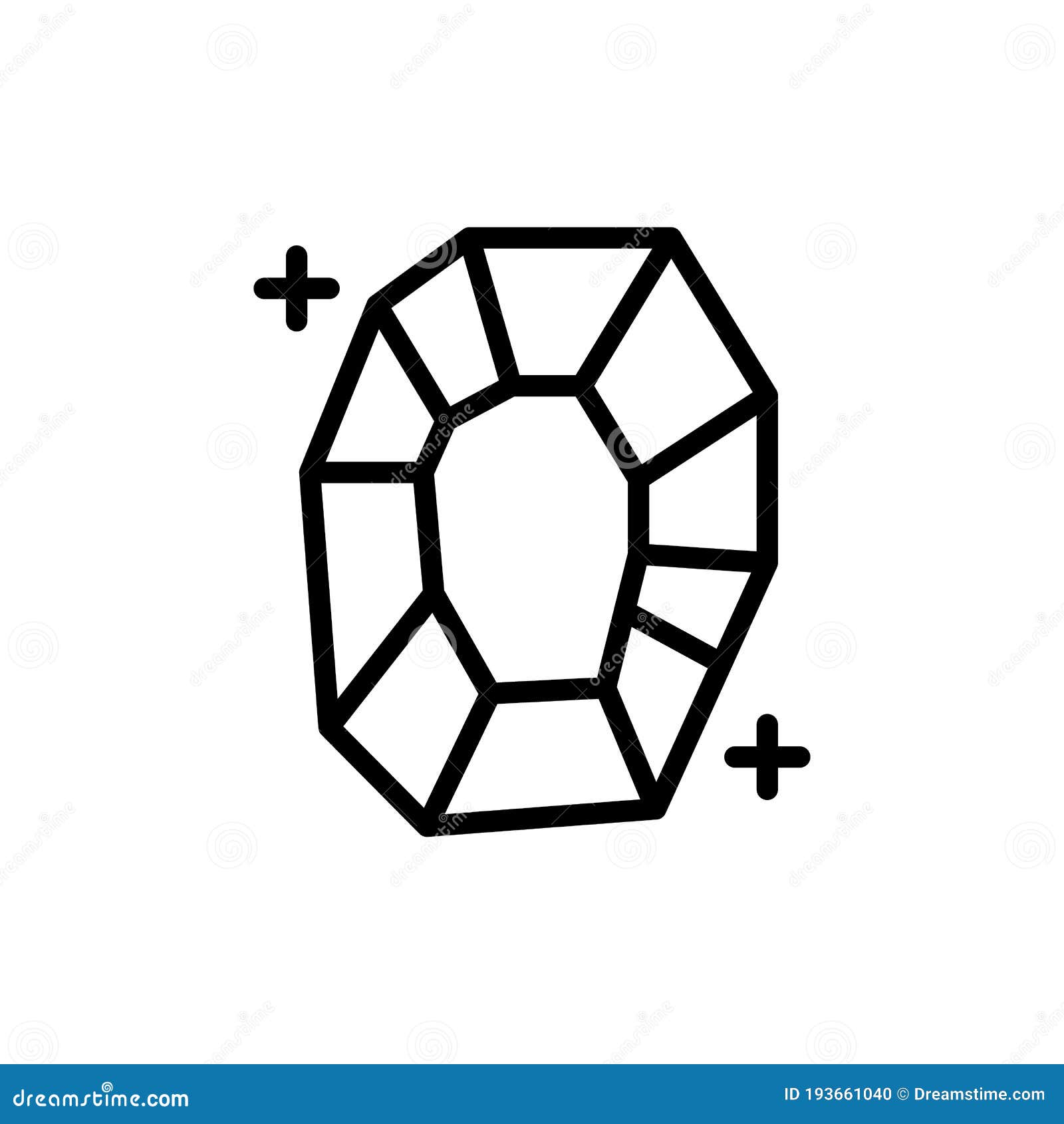 Diamond Esoteric Icon. Simple Line, Outline Vector Elements of Esoteric ...
