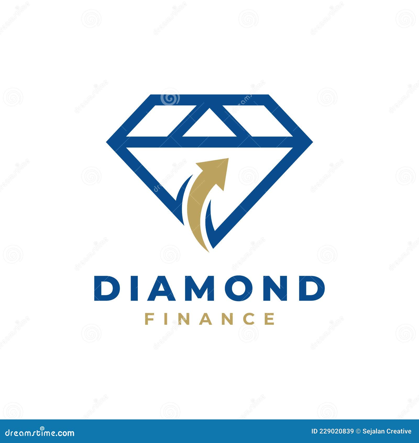 Diamond Finance Logo stock vector. Illustration of design - 229020839