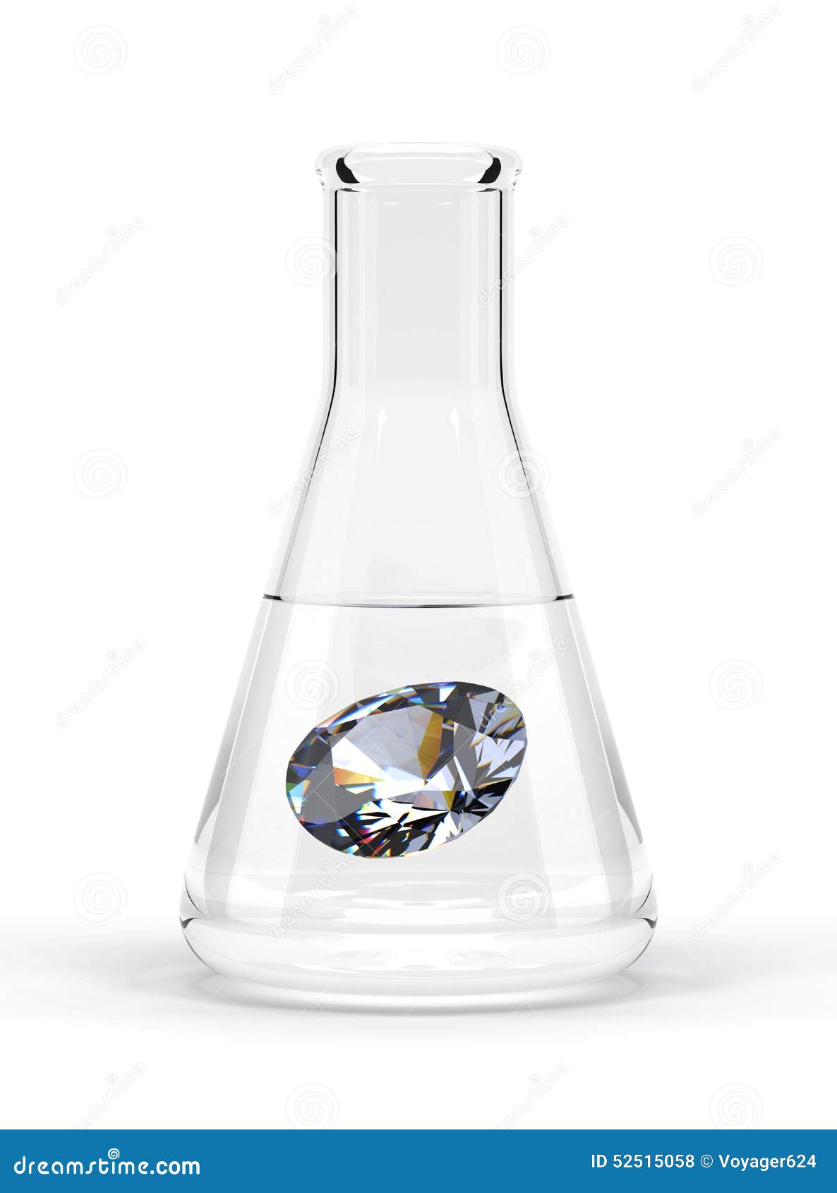 Diamond in a Flask stock illustration. Illustration of alchemist - 52515058