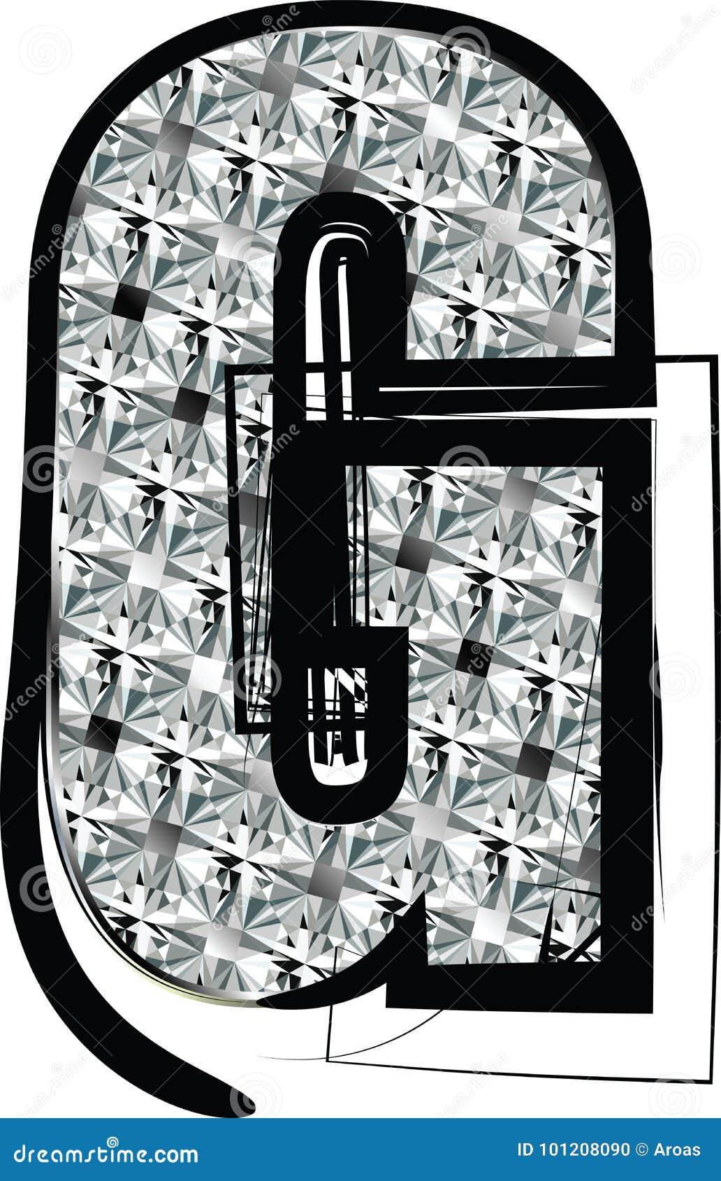 Diamond Font letter G stock vector. Illustration of fashion - 101208090