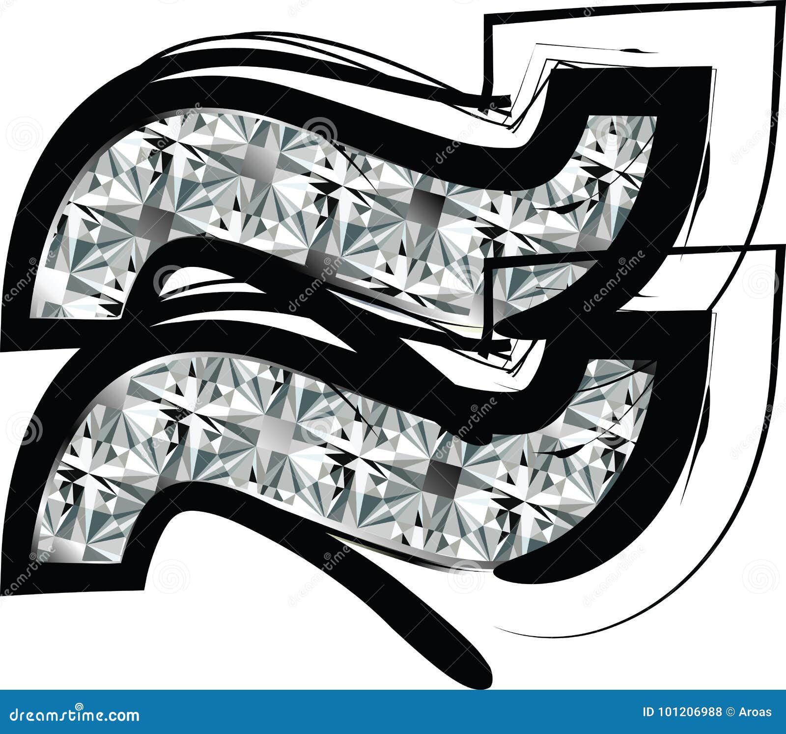 Diamond Font Symbol ilustración del vector. Ilustración de comparar ...