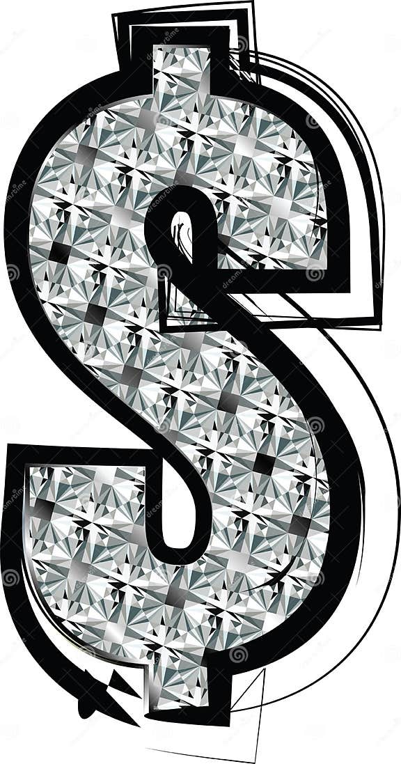 Diamond Font Symbol ilustración del vector. Ilustración de intercambio ...