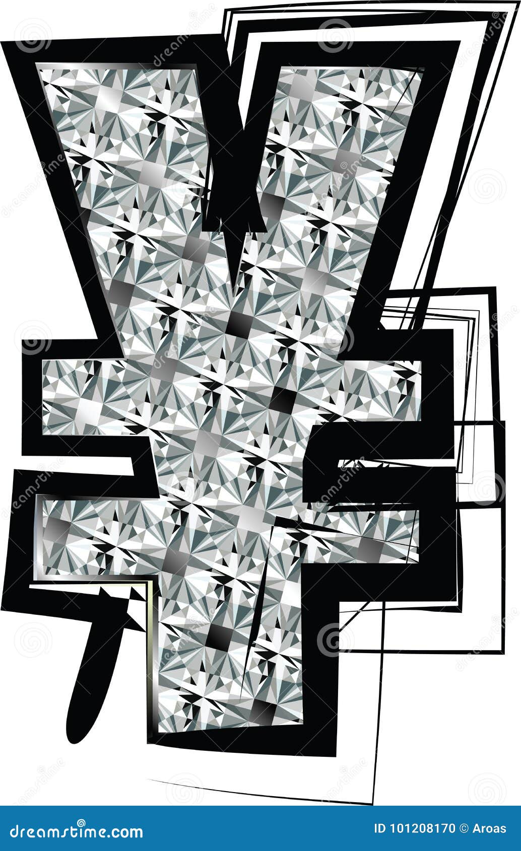 Diamond Font Symbol ilustración del vector. Ilustración de compra ...