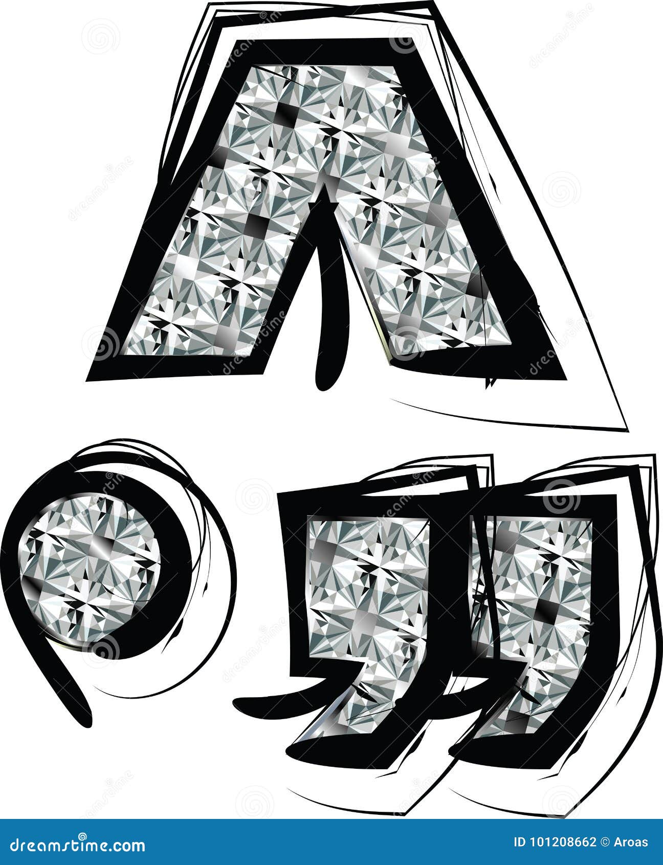 Diamond Font Symbol ilustração do vetor. Ilustração de marca - 101208662