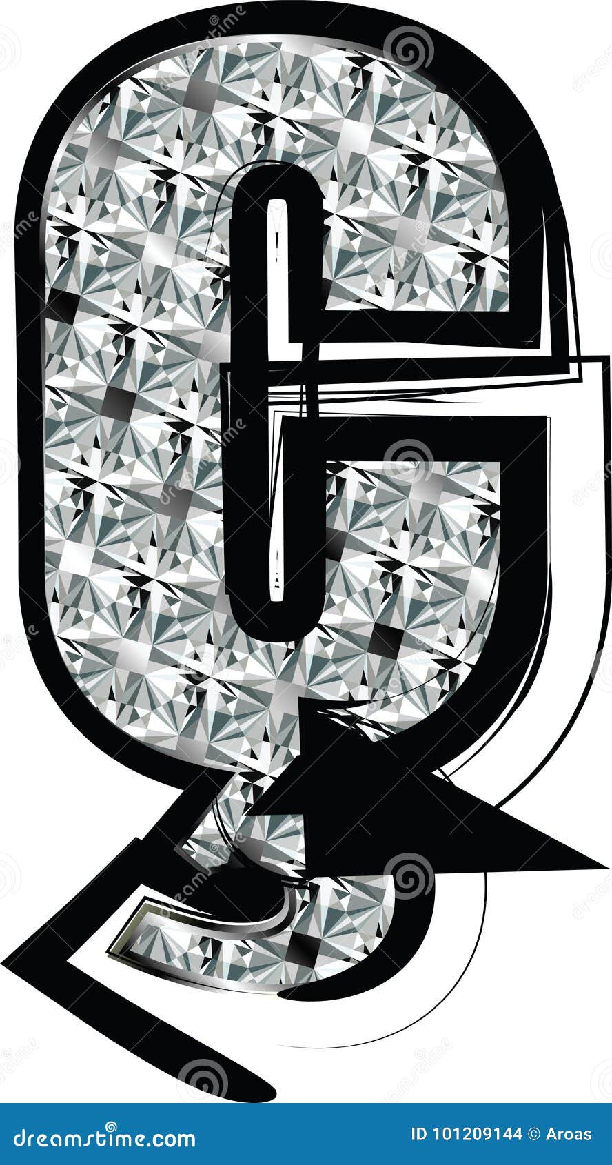 Diamond Font Symbol ilustração do vetor. Ilustração de projeto - 101209144