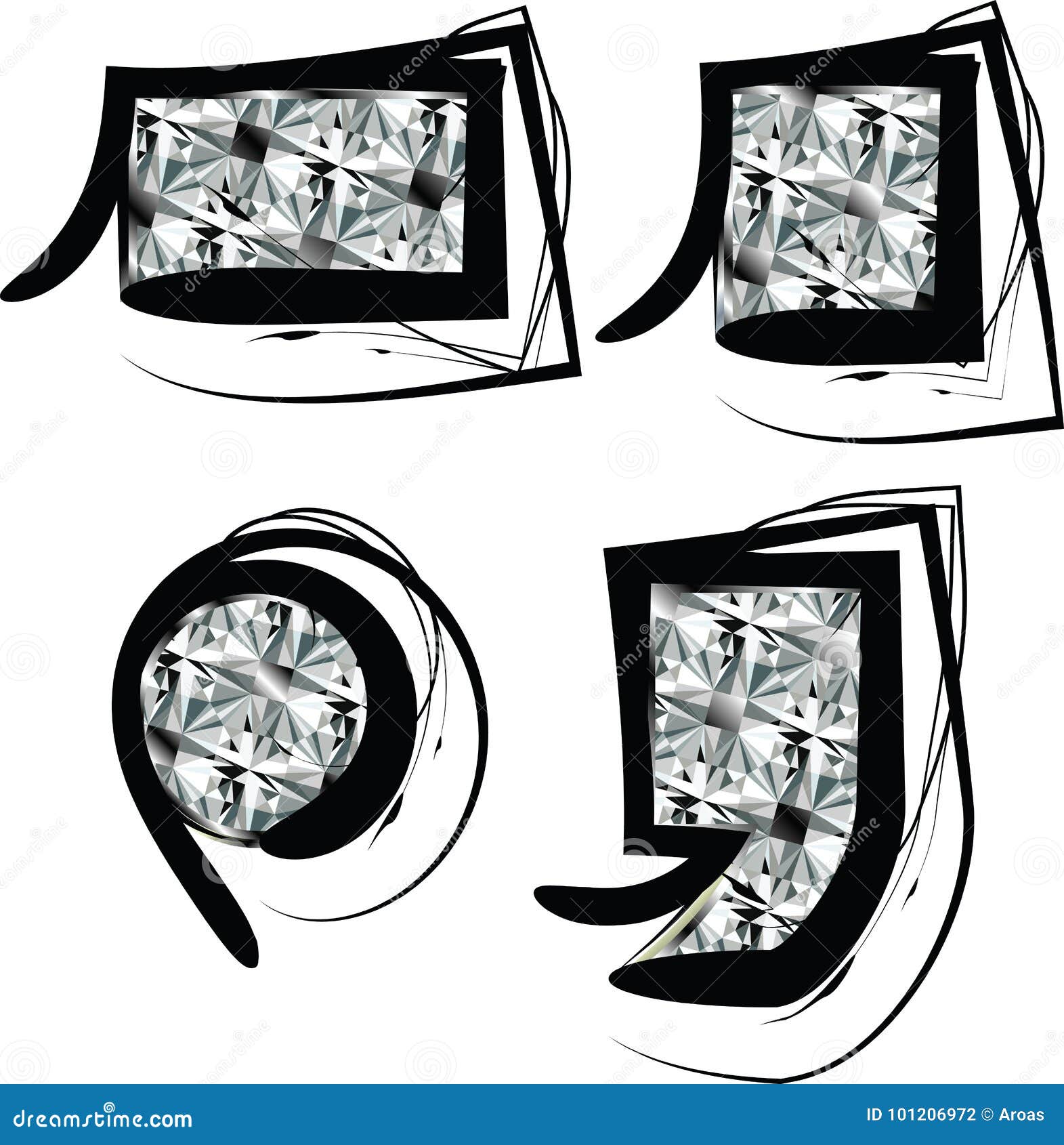 Diamond Font Symbol stock vector. Illustration of font - 101206972