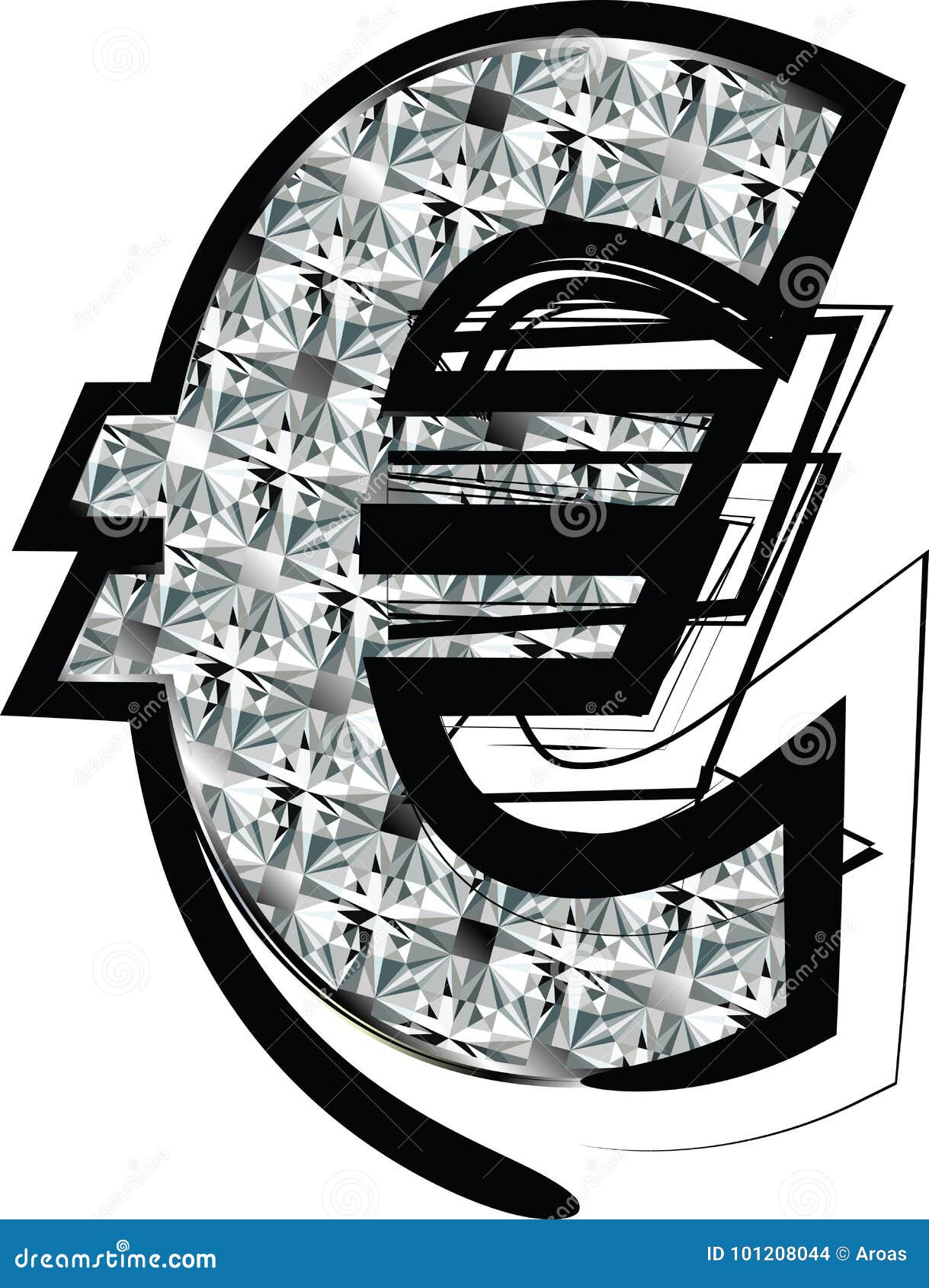 Diamond Font Symbol stock vector. Illustration of earn - 101208044