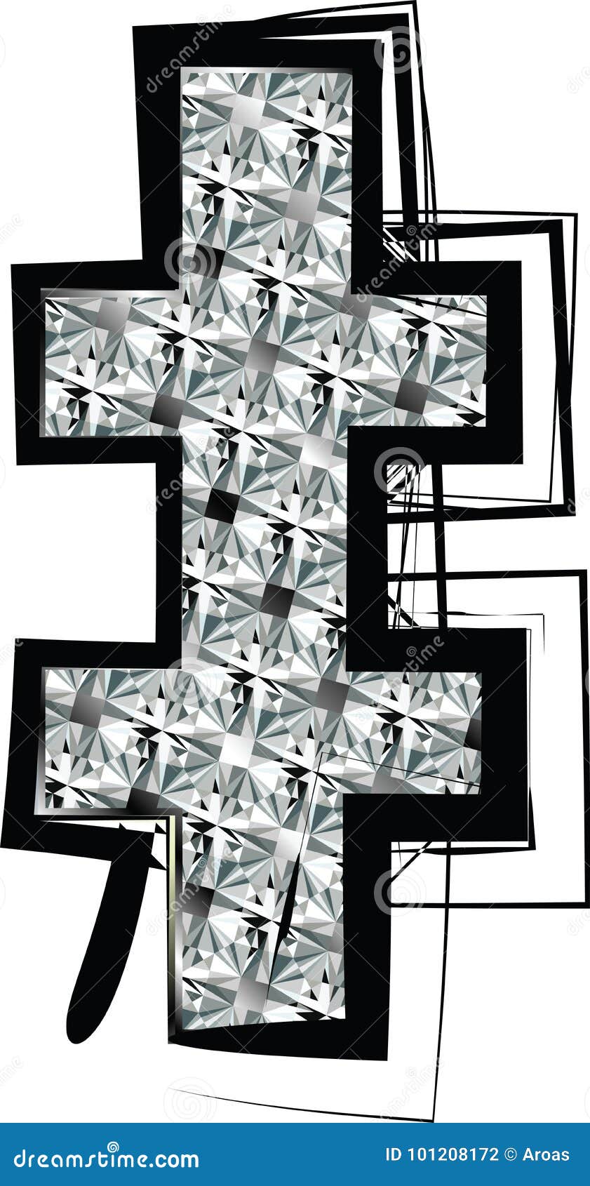 Diamond Font Symbol stock vector. Illustration of decoration - 101208172