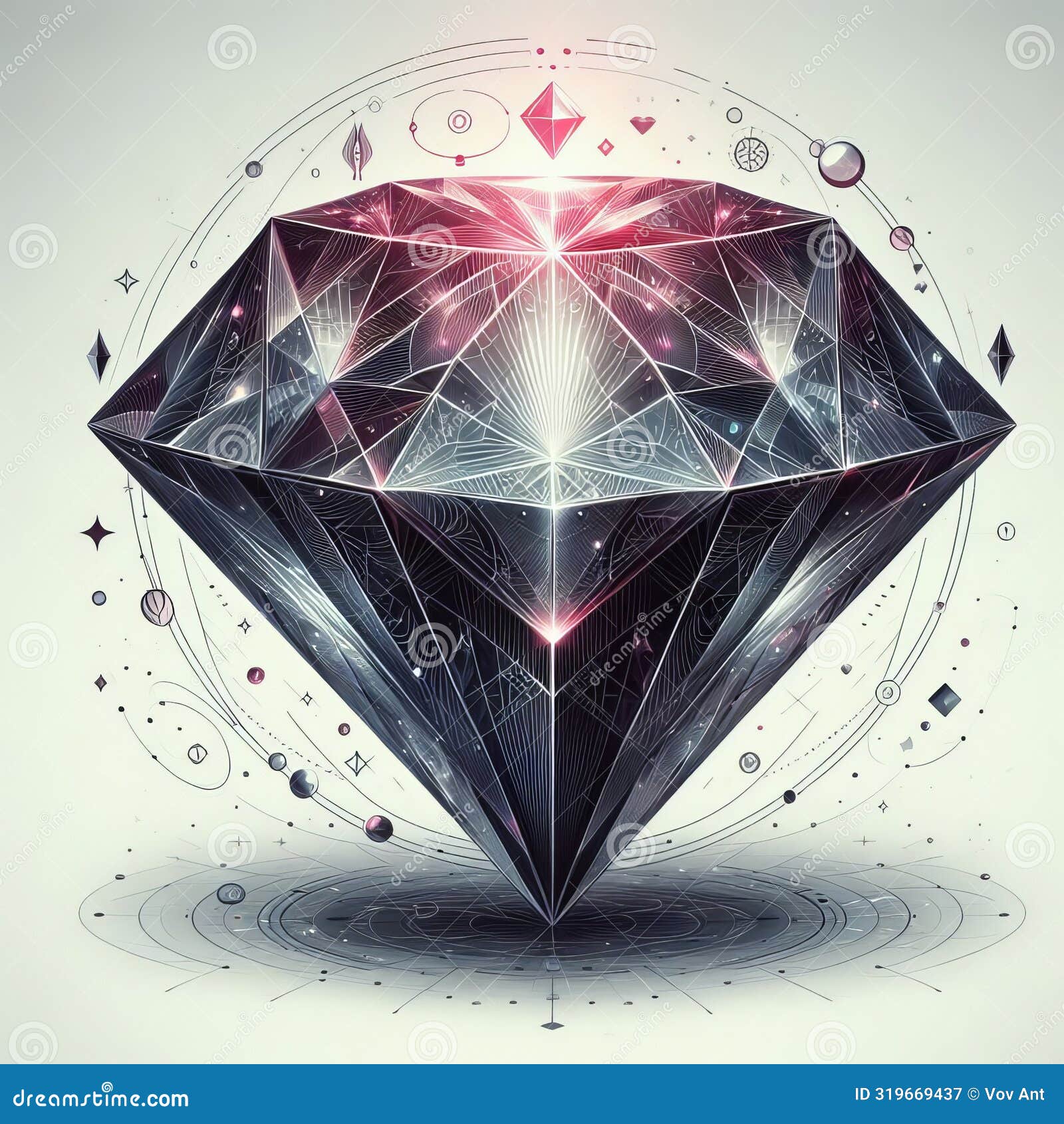 53 31. Diamond_ a Four-sided Shape with Pointed Ends N Stock ...