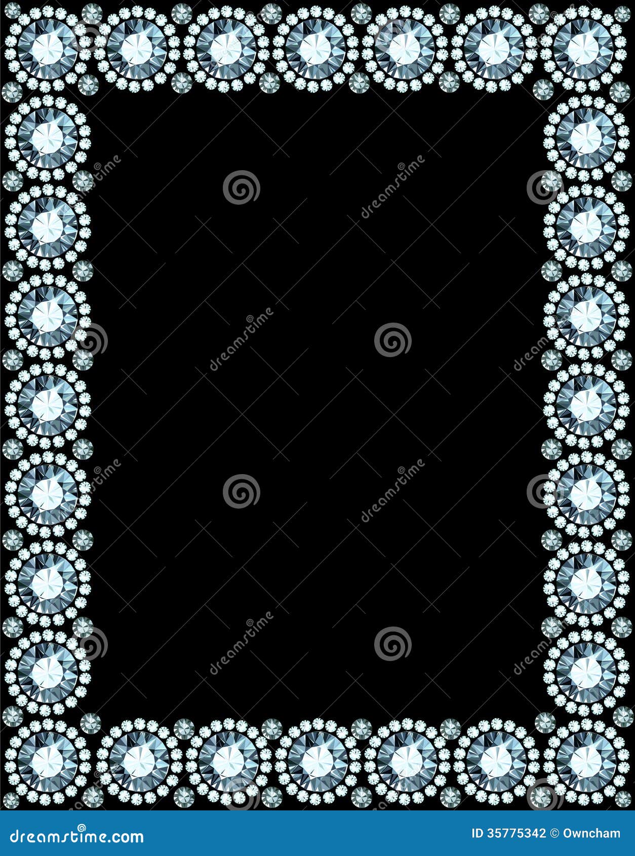 Diamond Frame illustration de vecteur. Illustration of facetté - 35775342