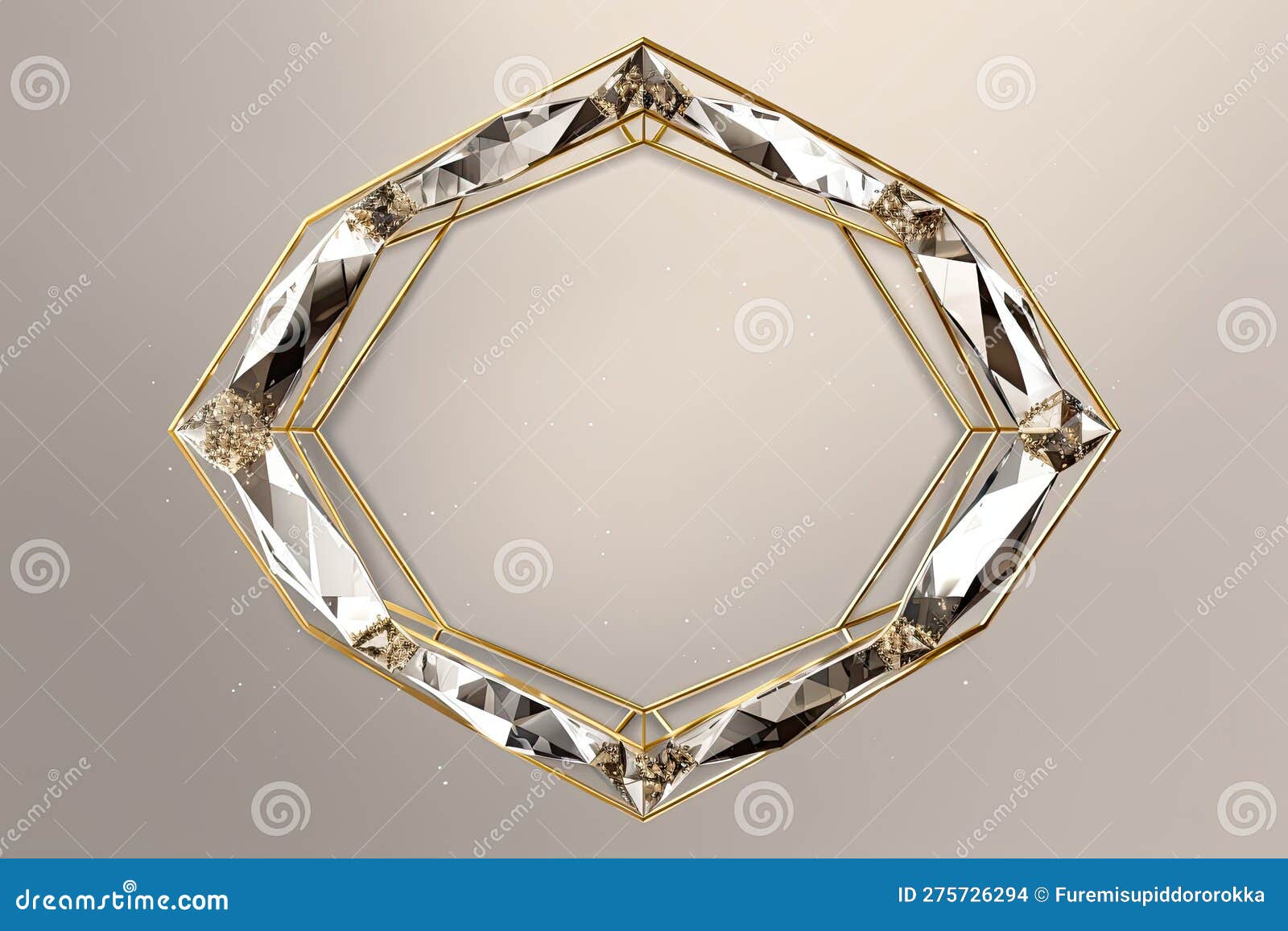 Diamond Frame . Abstract Geometric Frames Stock Photo - Image of gift ...