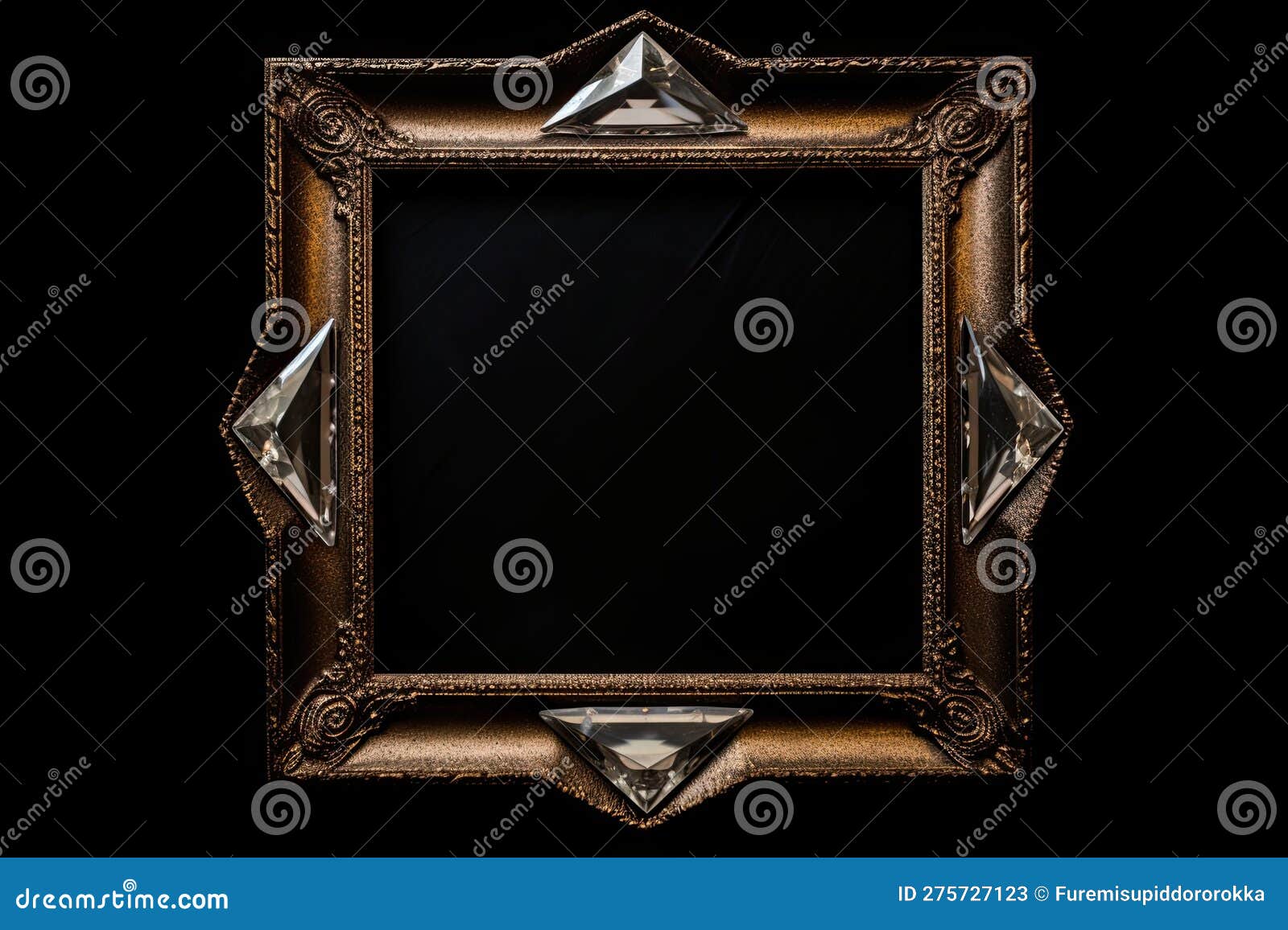 Diamond Frame . Abstract Geometric Frames Stock Image - Image of white ...