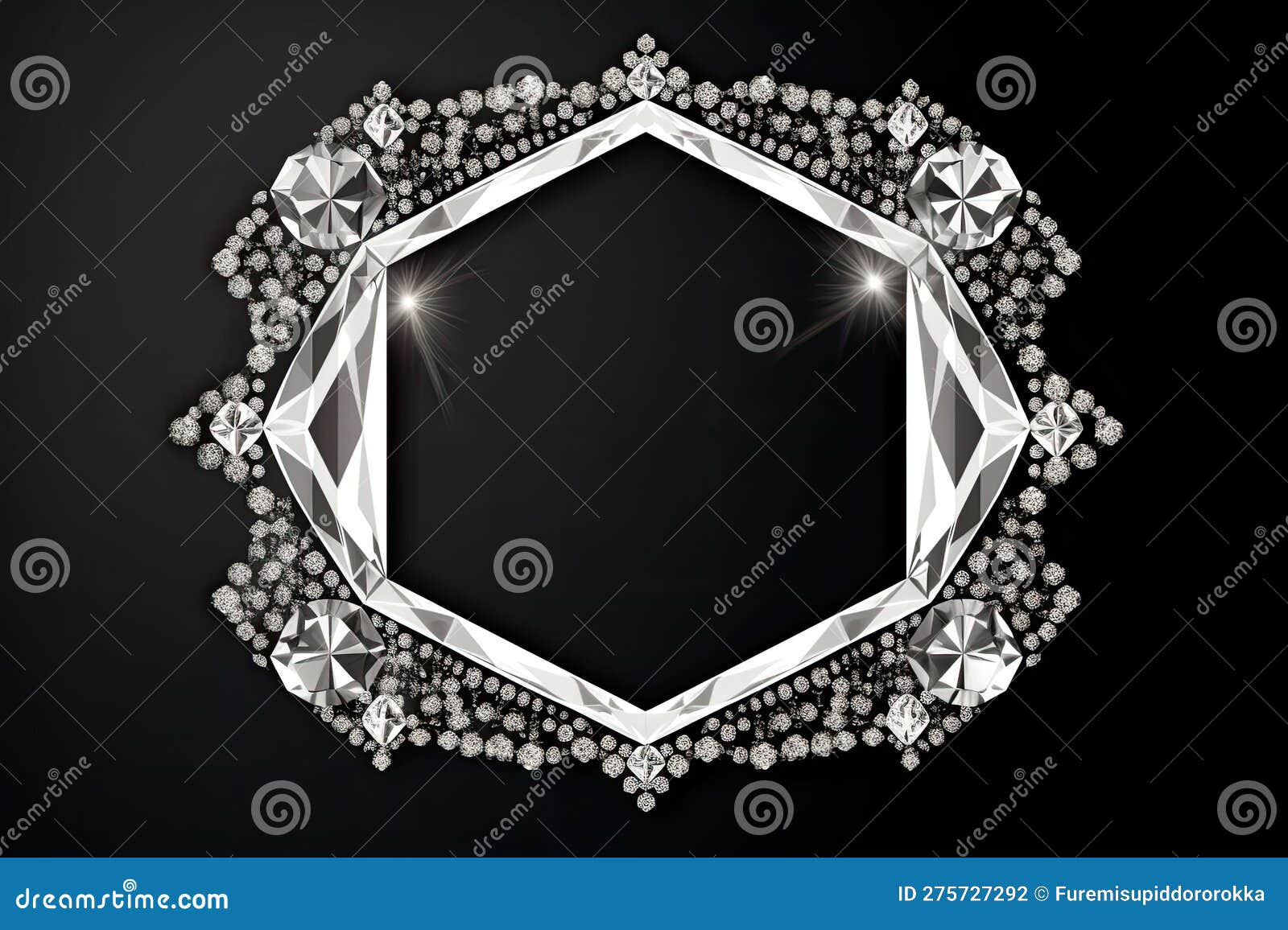 Diamond Frame . Abstract Geometric Frames Stock Illustration ...