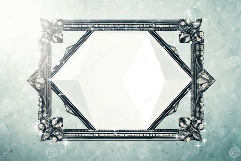 Diamond Frame . Abstract Geometric Frames Stock Illustration ...