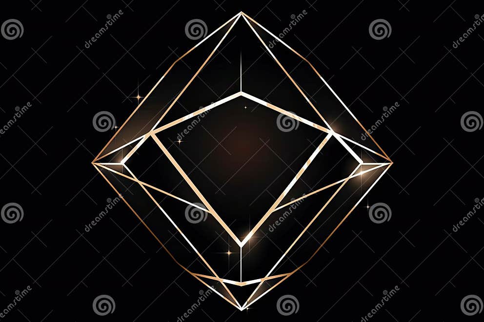 Diamond Frame . Abstract Geometric Frames Stock Illustration ...