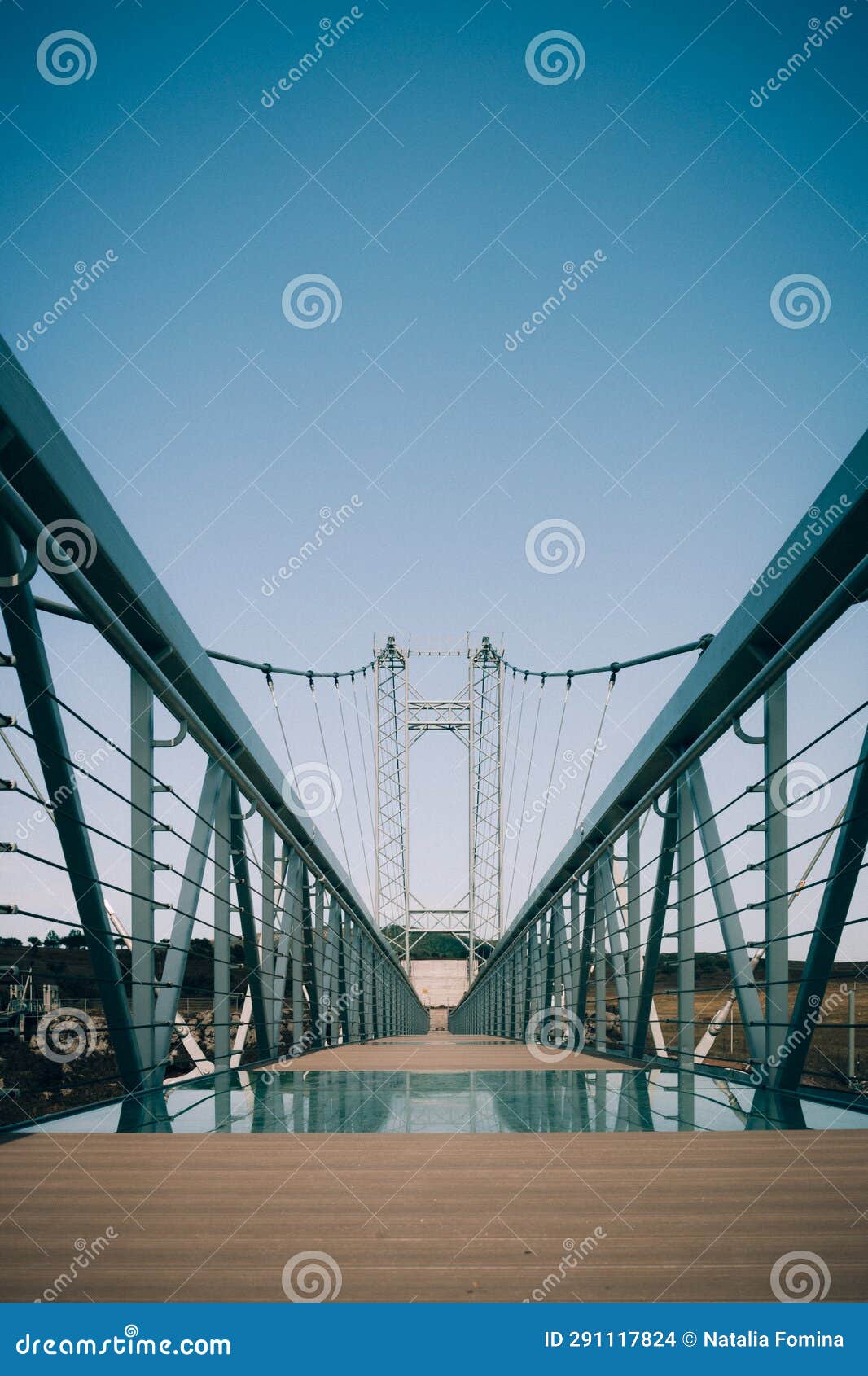 Diamond Glass Bridge Georgia Stock Photo - Image of road, horizon ...