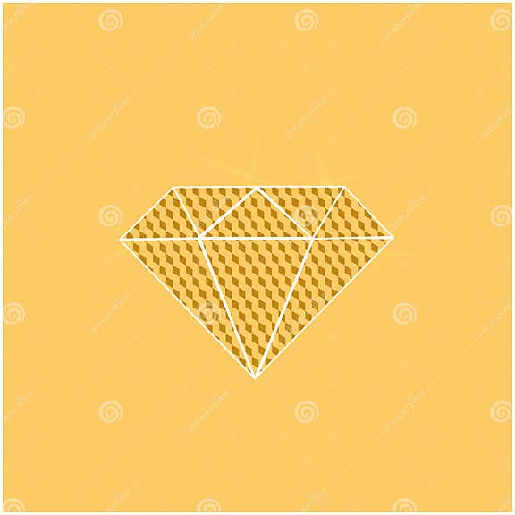 Diamond with Gold Engraving Stock Vector - Illustration of yellow ...