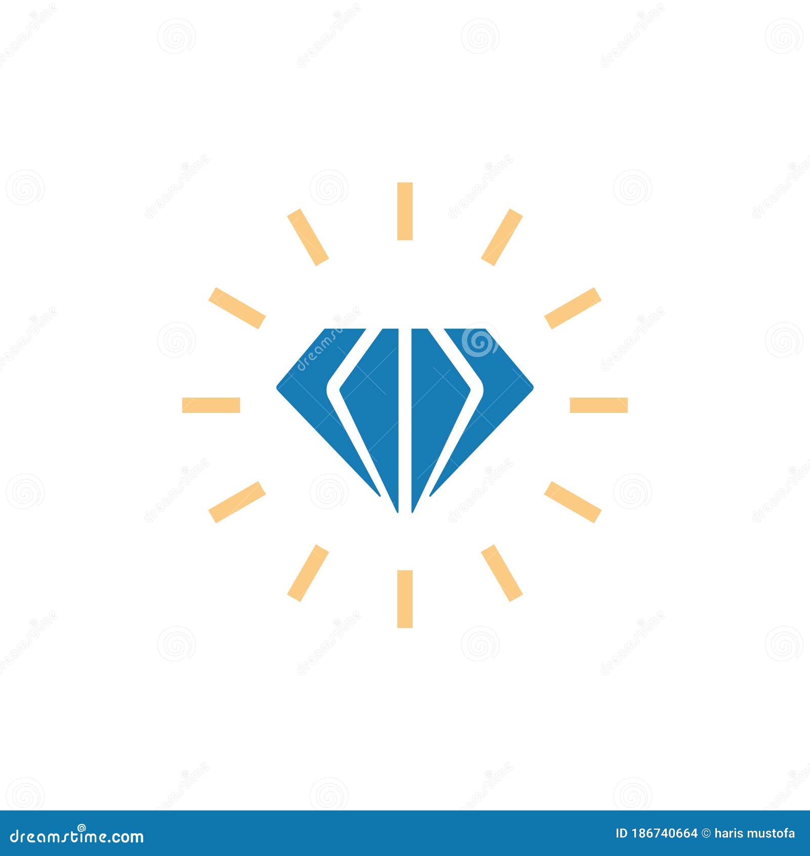 Diamond Graphic Design Template Vector Isolated Stock Vector ...