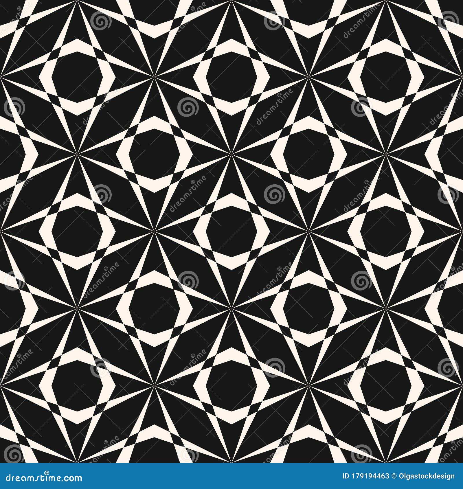 Diamond Grid Pattern. Abstract Vector Black and White Geometric ...