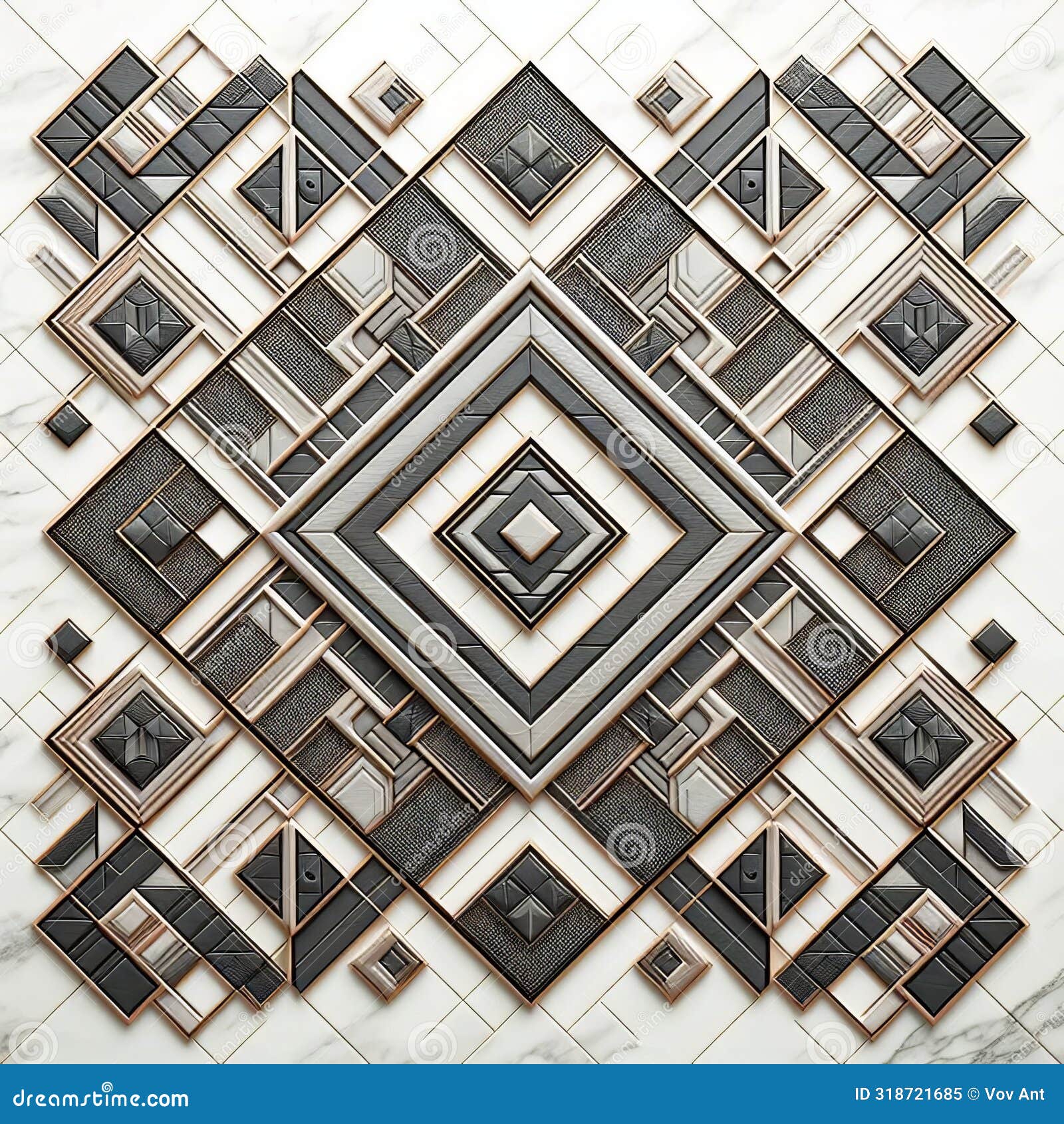 Diamond Grid Pattern a Pattern of Geometric Diamond Shapes Rran Stock ...