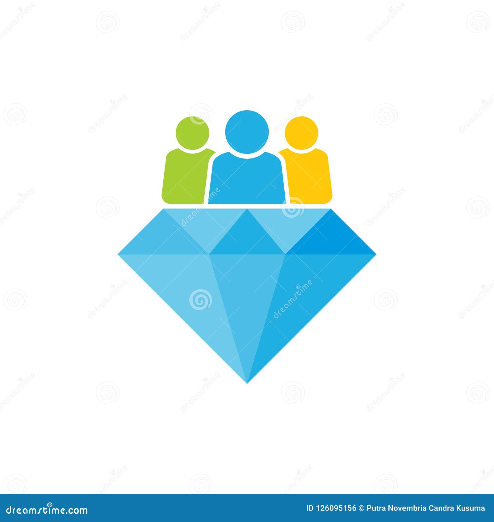 Diamond Group Logo Icon Design Ilustración del Vector - Ilustración de ...